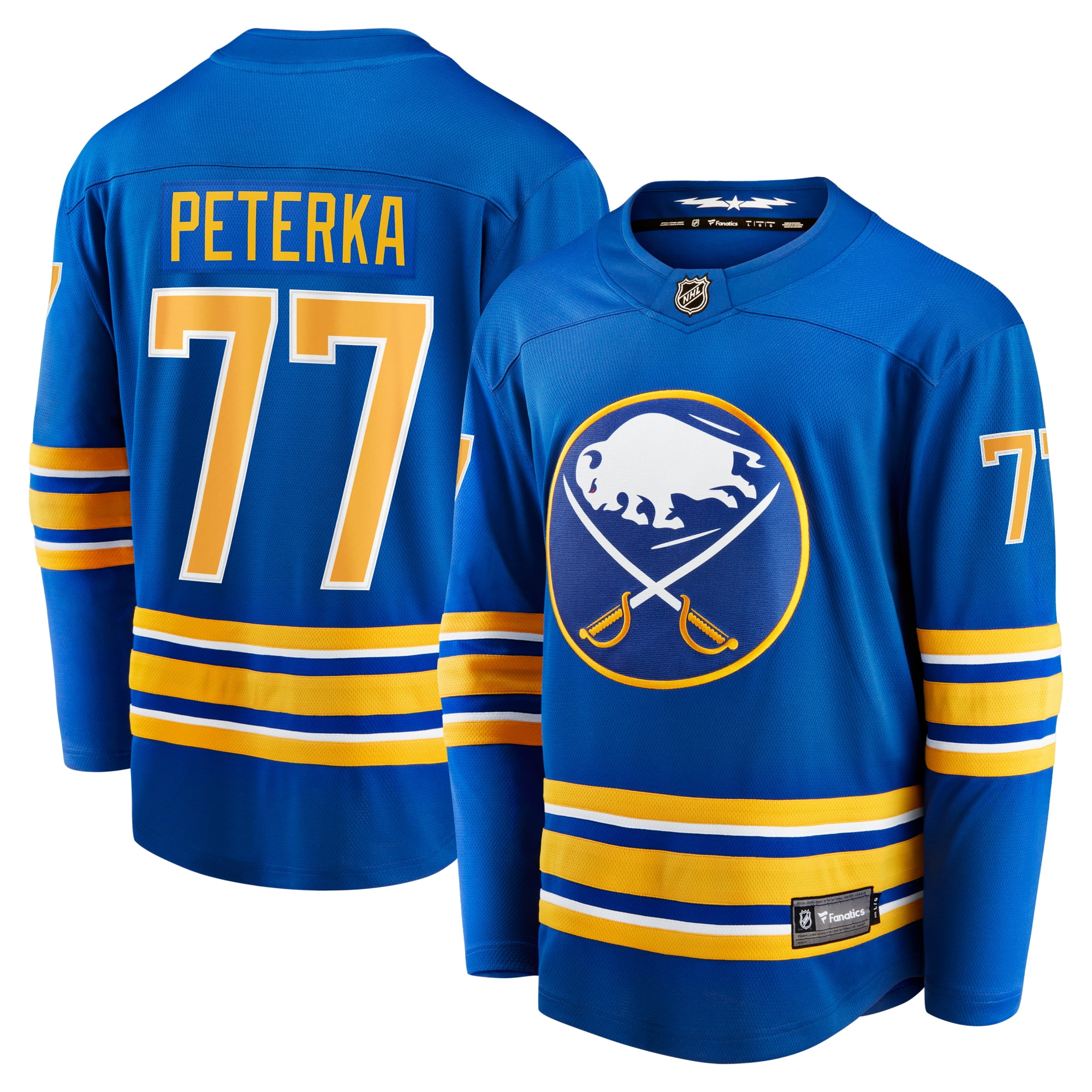 Men's Fanatics JJ Peterka Royal Buffalo Sabres Home Breakaway Jersey ...