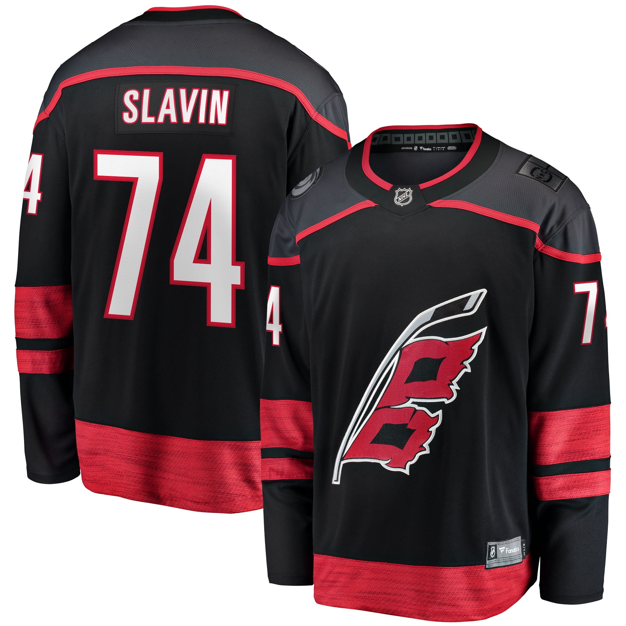 Men's Fanatics Jaccob Slavin Black Carolina Hurricanes Home Breakaway ...