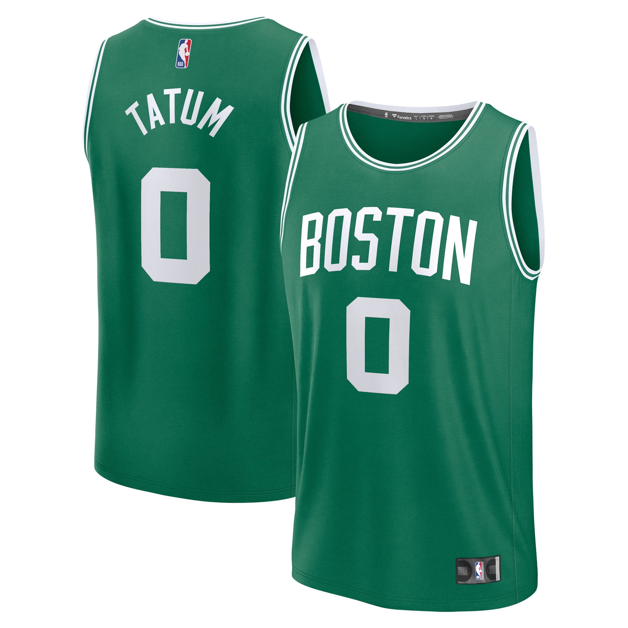 Men's Fanatics Jayson Tatum Kelly Green Boston Celtics Fast Break ...