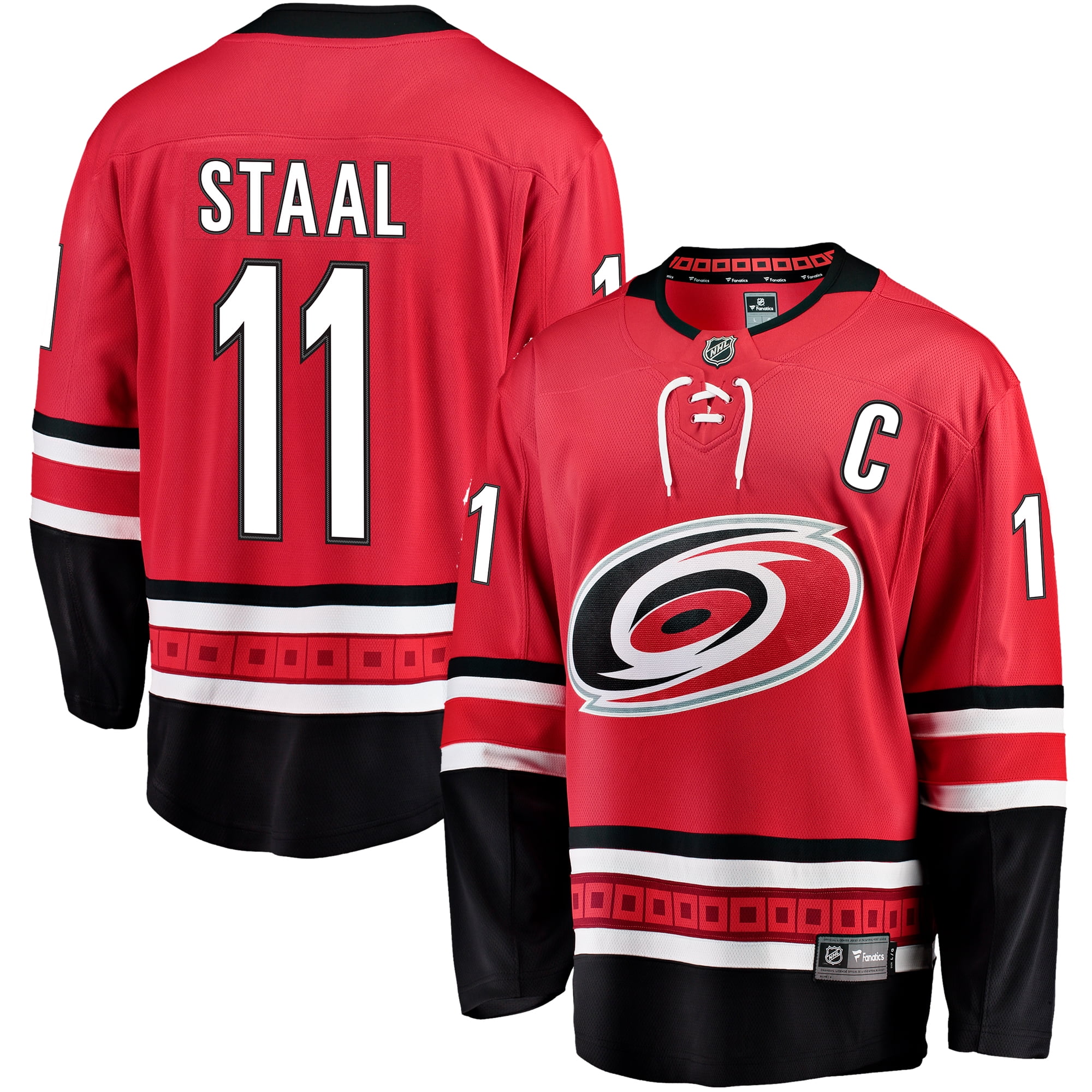 Men's Fanatics Jordan Staal Red Carolina Hurricanes Alternate Breakaway ...