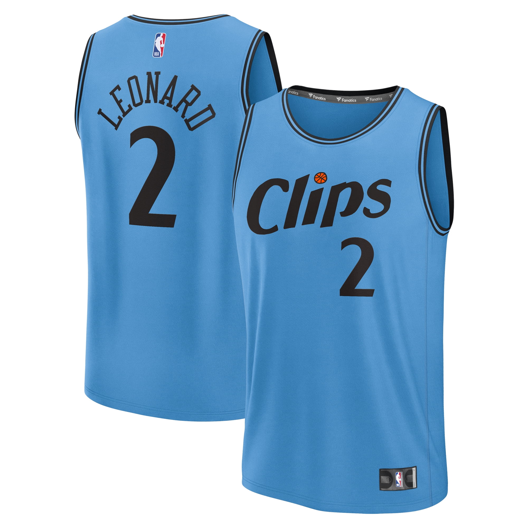 Men's Fanatics Kawhi Leonard Light Blue LA Clippers 2024/25 Fast Break ...