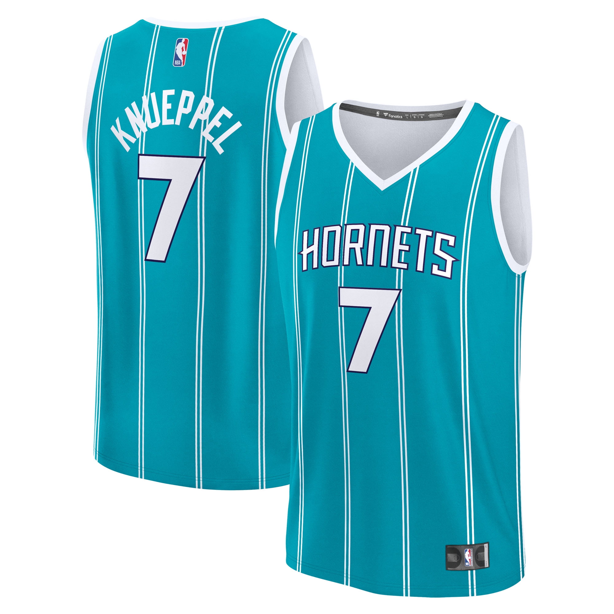 Men's Fanatics Kon Knueppel Teal Charlotte Hornets 2025 NBA Draft First ...