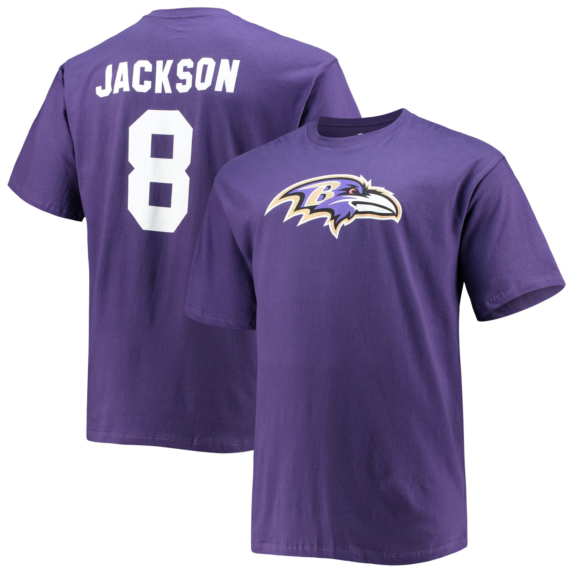 Men's Fanatics Lamar Jackson Purple Baltimore Ravens Big & Tall Player ...