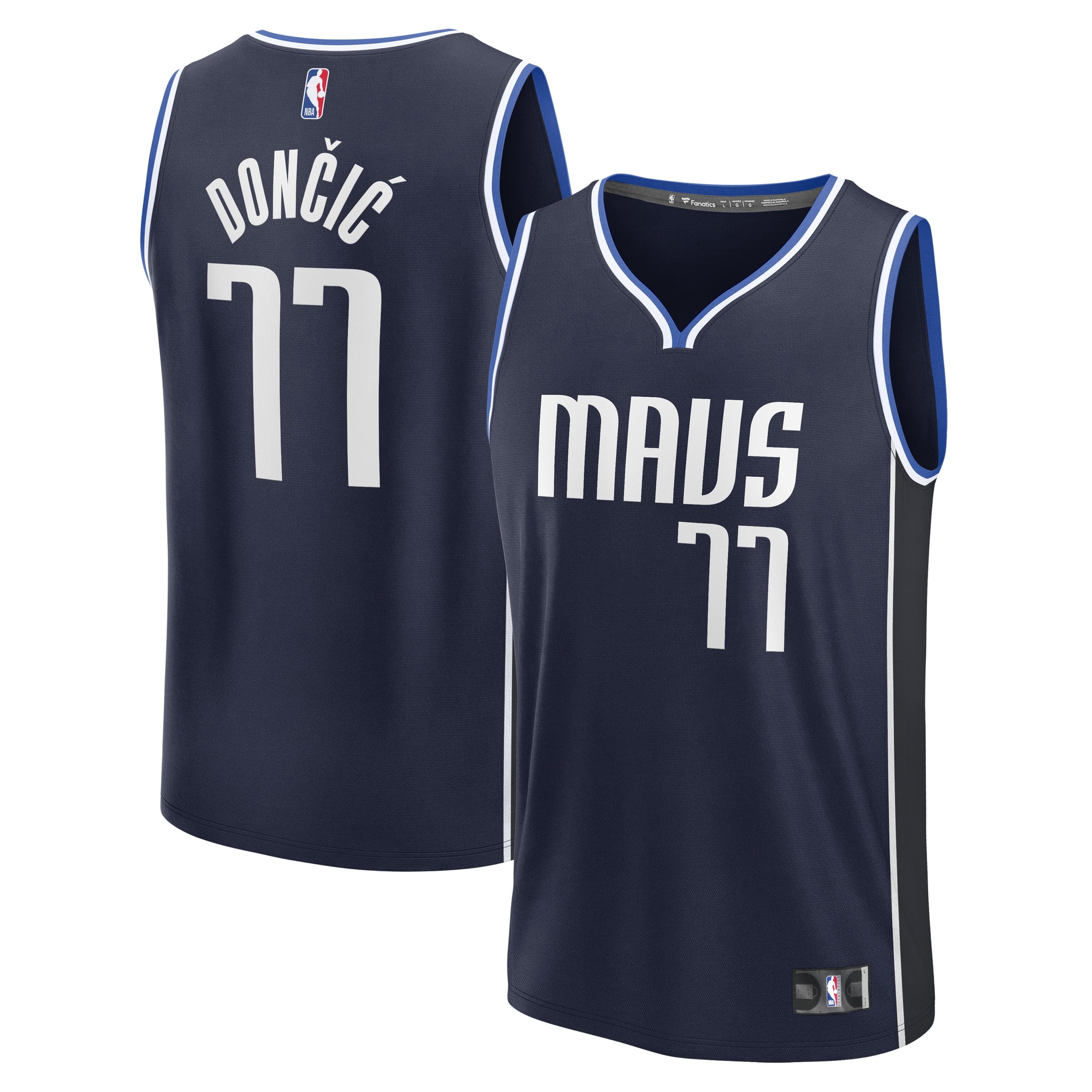 Men's Fanatics Luka Don-i- Navy Dallas Mavericks Fast Break Player ...