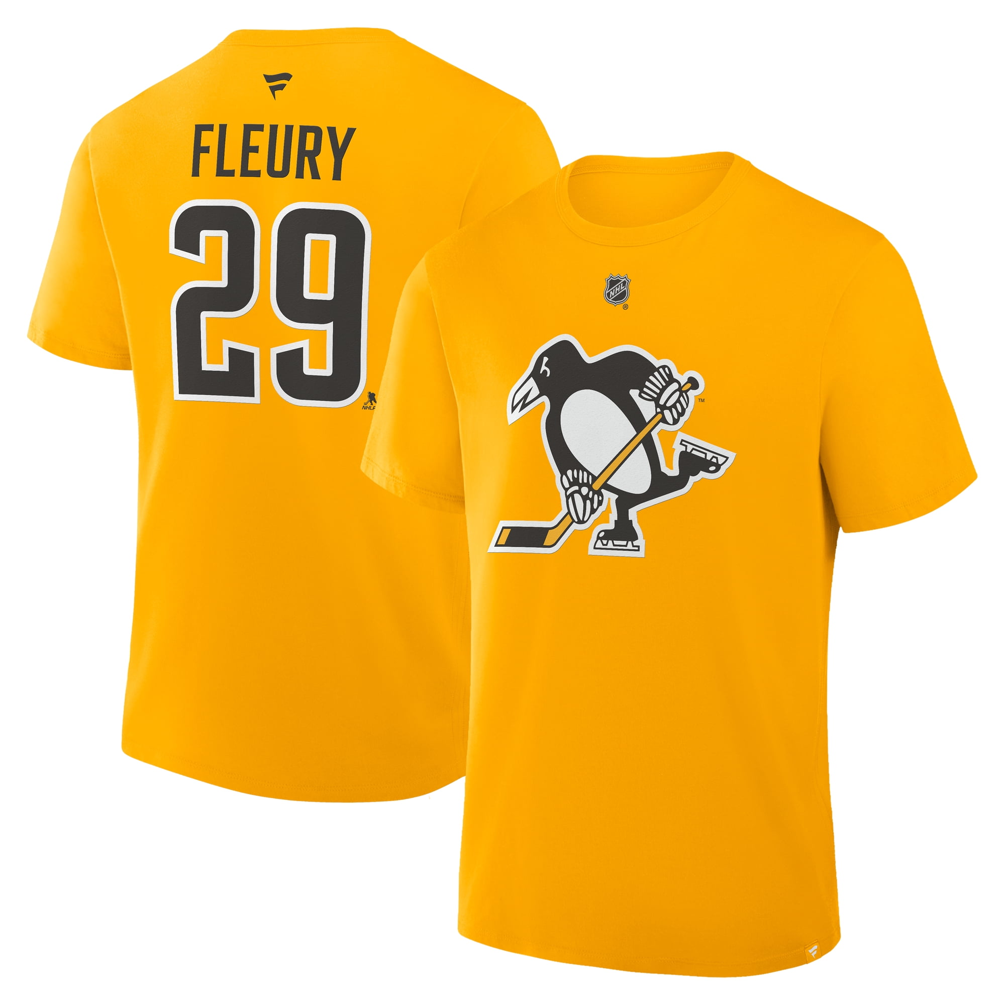 Men's Fanatics Marc-Andre Fleury Gold Pittsburgh Penguins Authentic ...