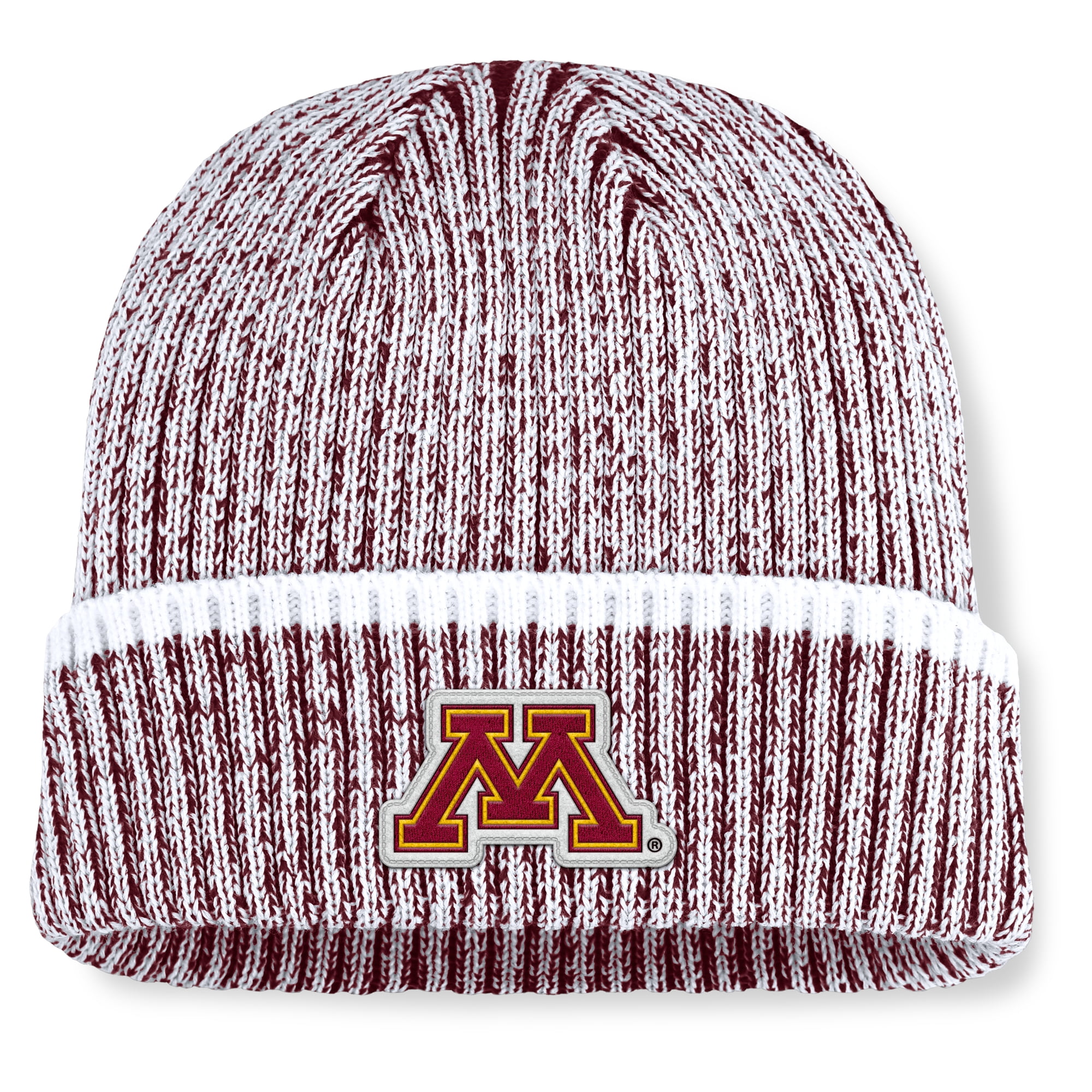Men's Fanatics Maroon/White Minnesota Golden Gophers Haze Cuffed Knit ...