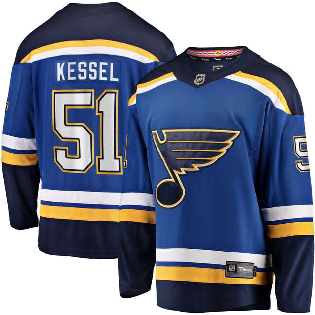 Men's Fanatics Matthew Kessel Blue St. Louis Blues Home Premier ...