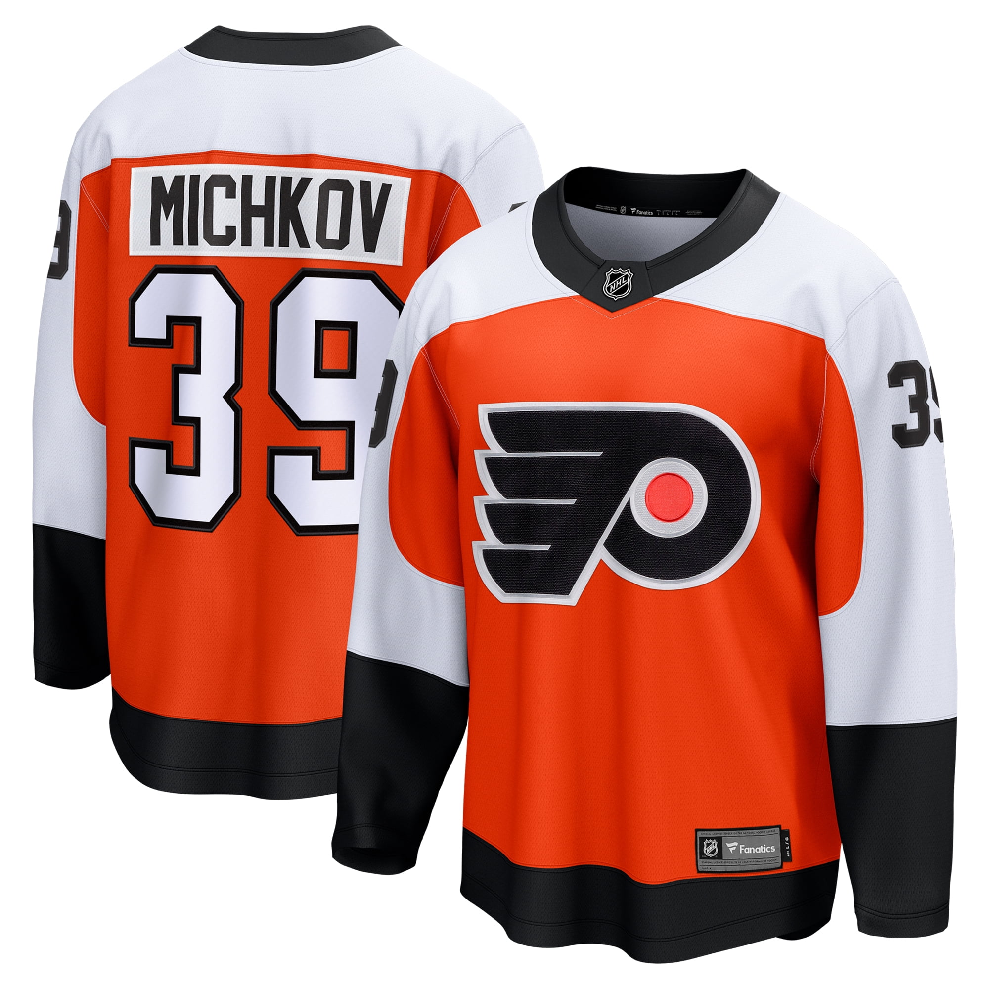 Men's Fanatics Matvei Michkov Orange Philadelphia Flyers Home Premier ...