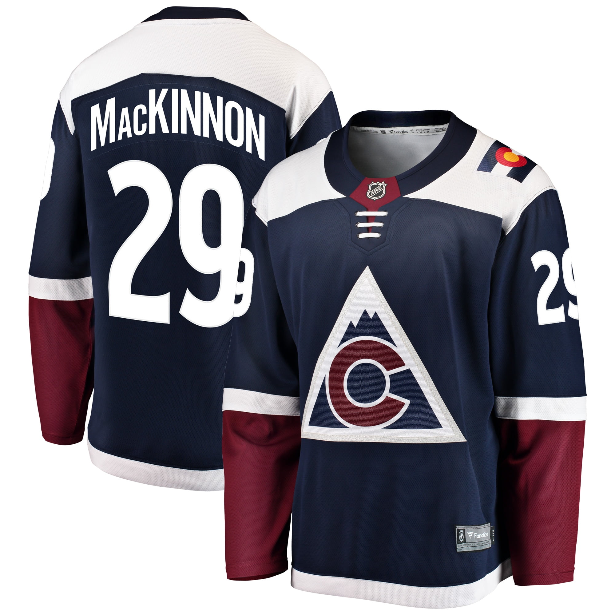 Men's Fanatics Nathan MacKinnon Navy Colorado Avalanche Alternate ...