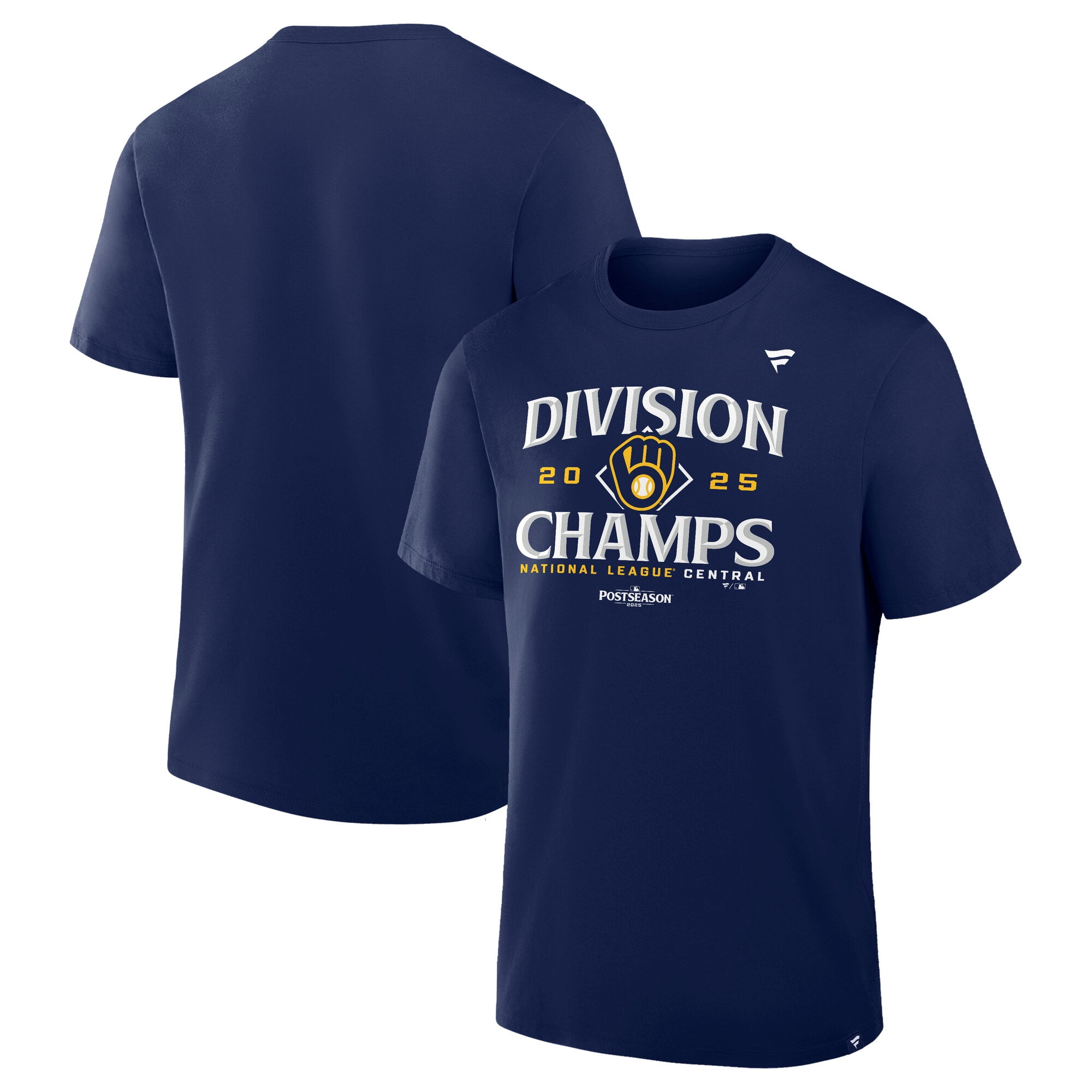 Men's Fanatics Navy Milwaukee Brewers 2025 NL Central Division ...