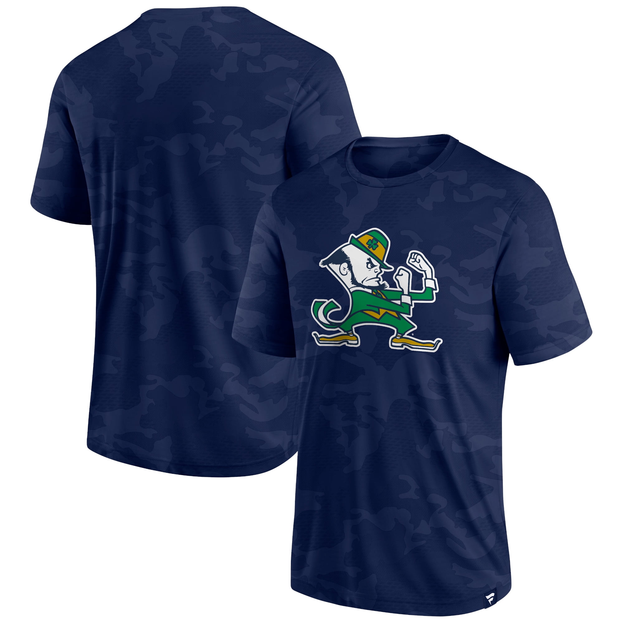 Men's Fanatics Navy Notre Dame Fighting Irish Camo Logo T-Shirt ...