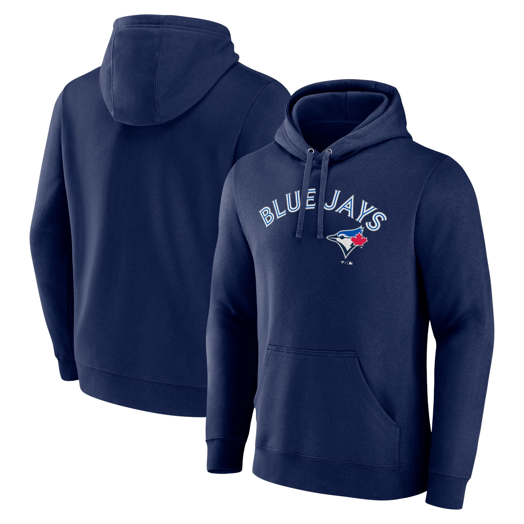 Men's Navy Toronto Blue Jays Official Wordmark Pullover Hoodie ...