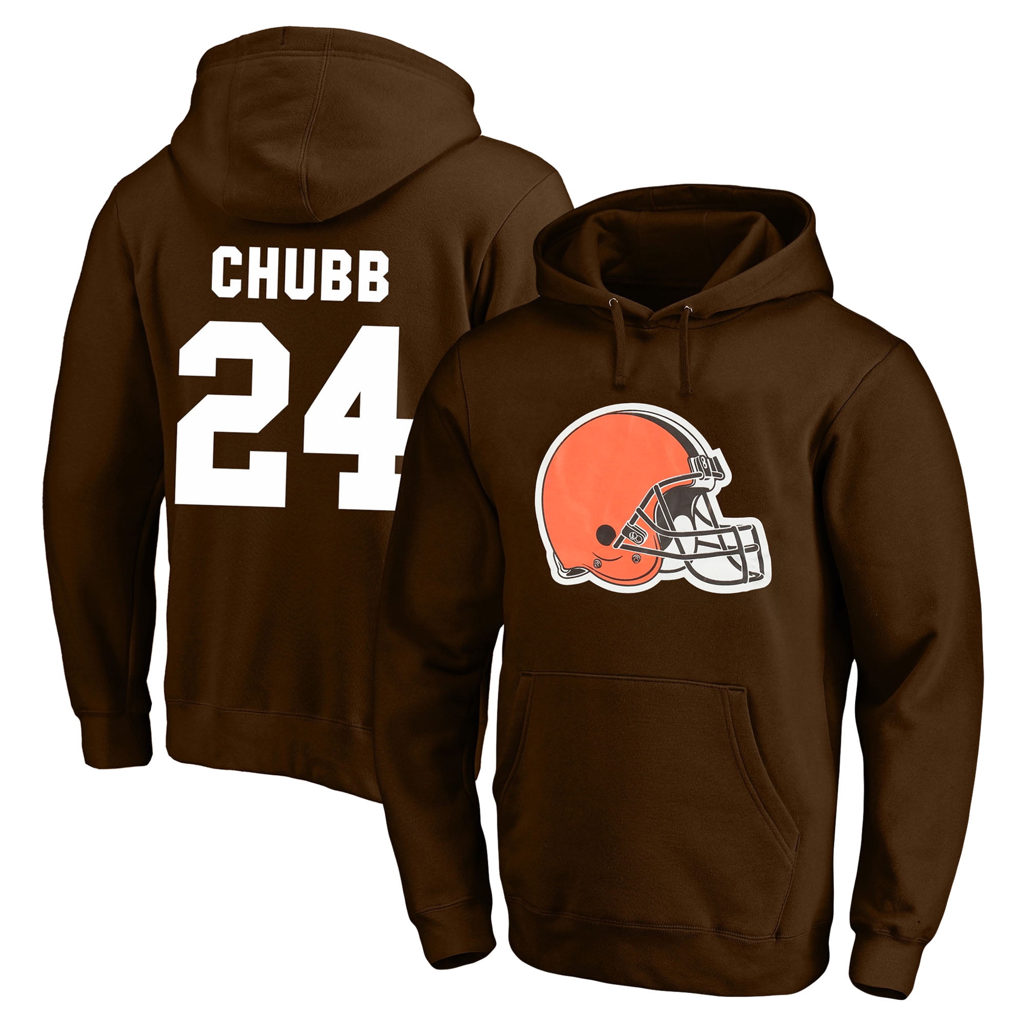Men's Fanatics Nick Chubb Brown Cleveland Browns Big & Tall Fleece Name ...