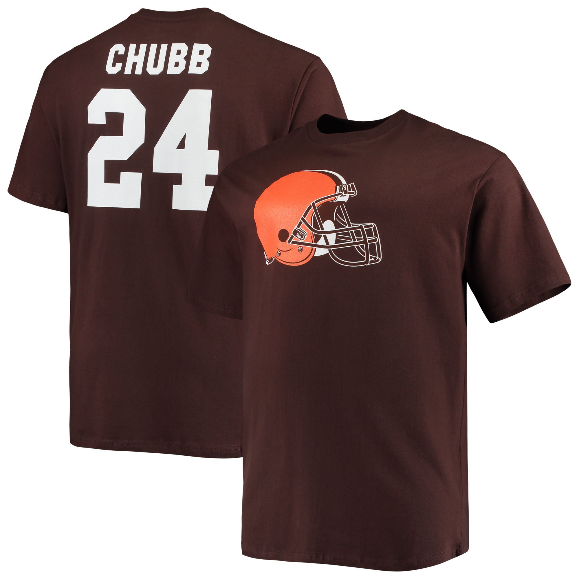 Men's Fanatics Nick Chubb Brown Cleveland Browns Big & Tall Player Name ...