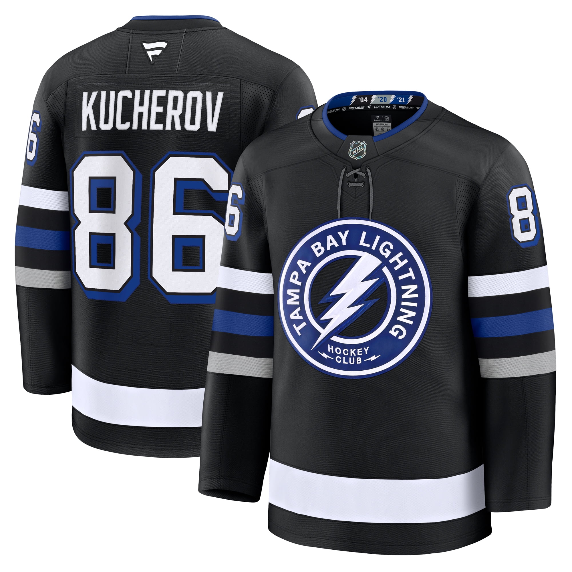Men's Fanatics Nikita Kucherov Black Tampa Bay Lightning Alternate Premium Jersey - Walmart.com