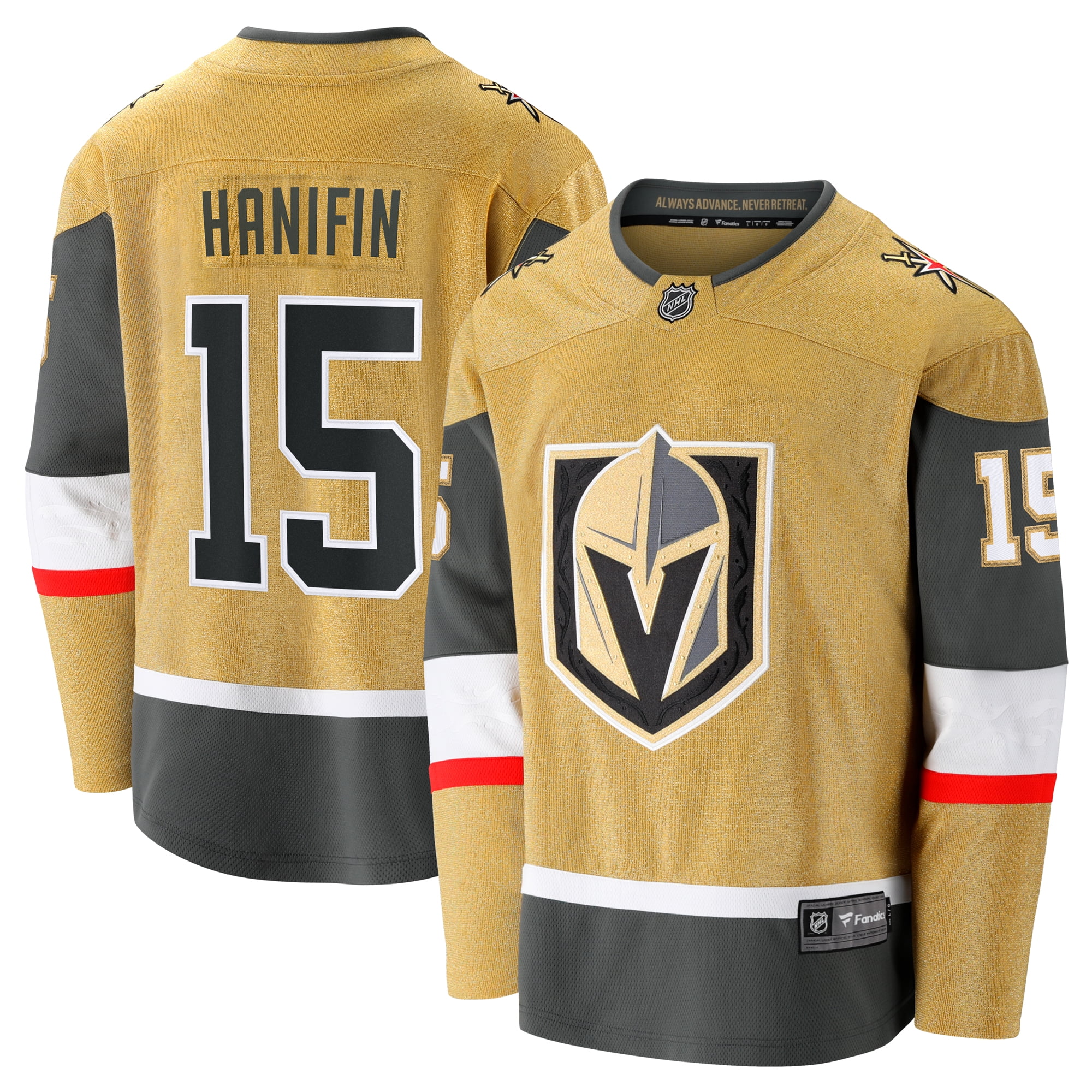 Men's Fanatics Noah Hanifin Gold Vegas Golden Knights Home Breakaway ...
