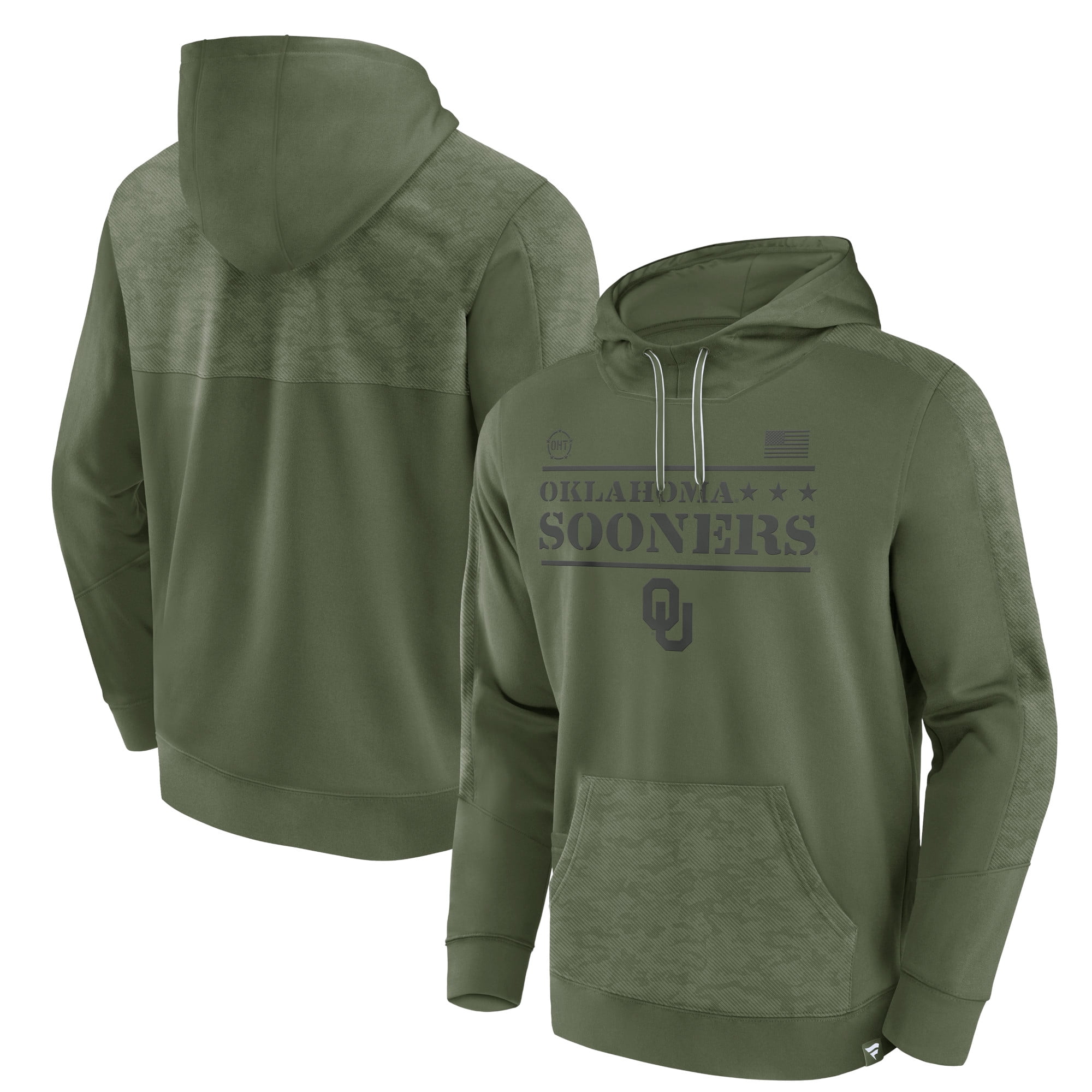 Men's Fanatics Olive Oklahoma Sooners OHT Military Appreciation Stencil ...