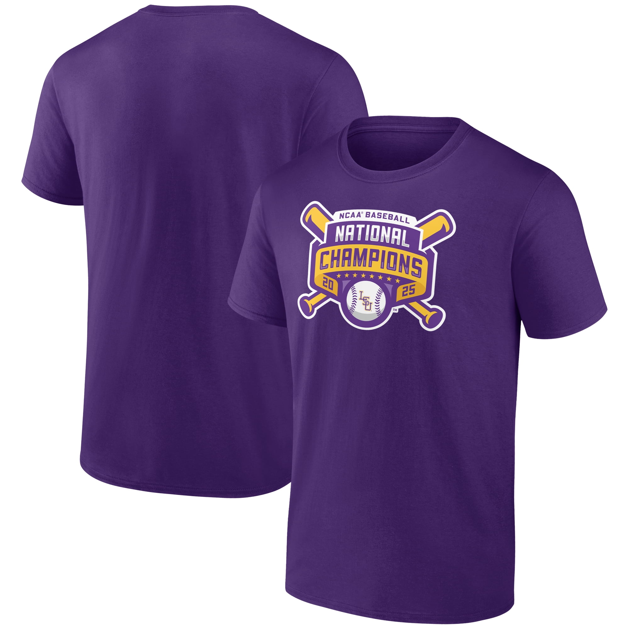 Men's Fanatics Purple LSU Tigers 2025 NCAA Baseball Men's College World ...