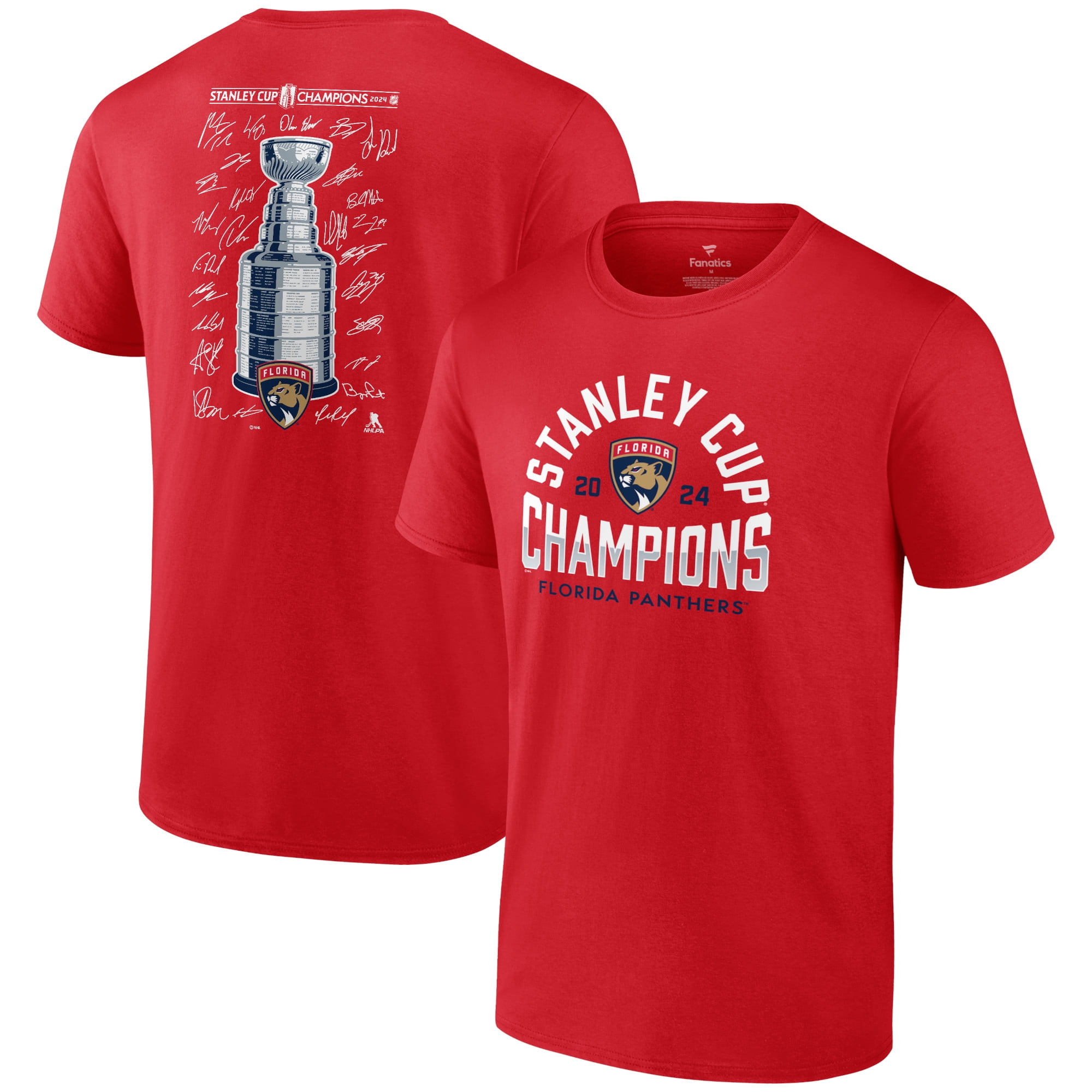 Men's Fanatics Red Florida Panthers 2024 Stanley Cup Champions Big ...