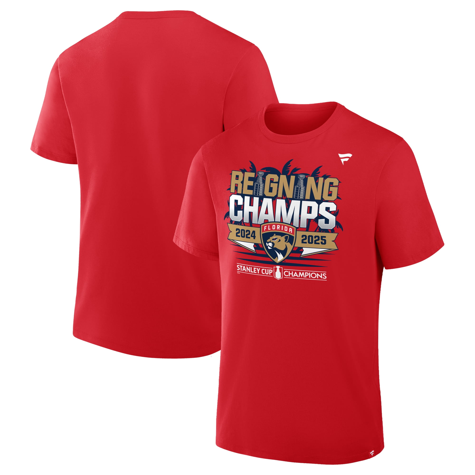 Men's Fanatics Red Florida Panthers Back-To-Back Stanley Cup Champions ...