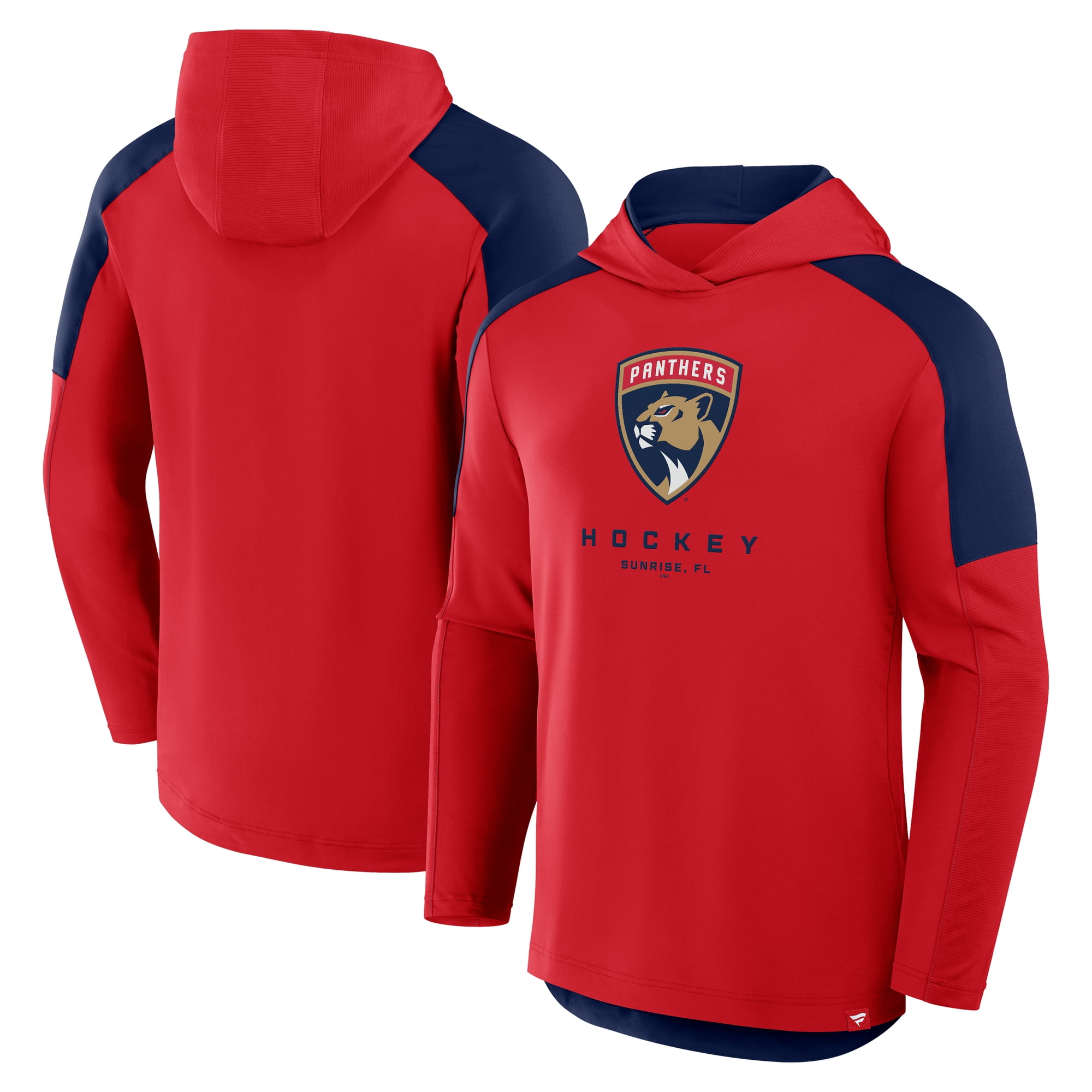 Men's Fanatics Red Florida Panthers Meta Game Transitional Pullover ...