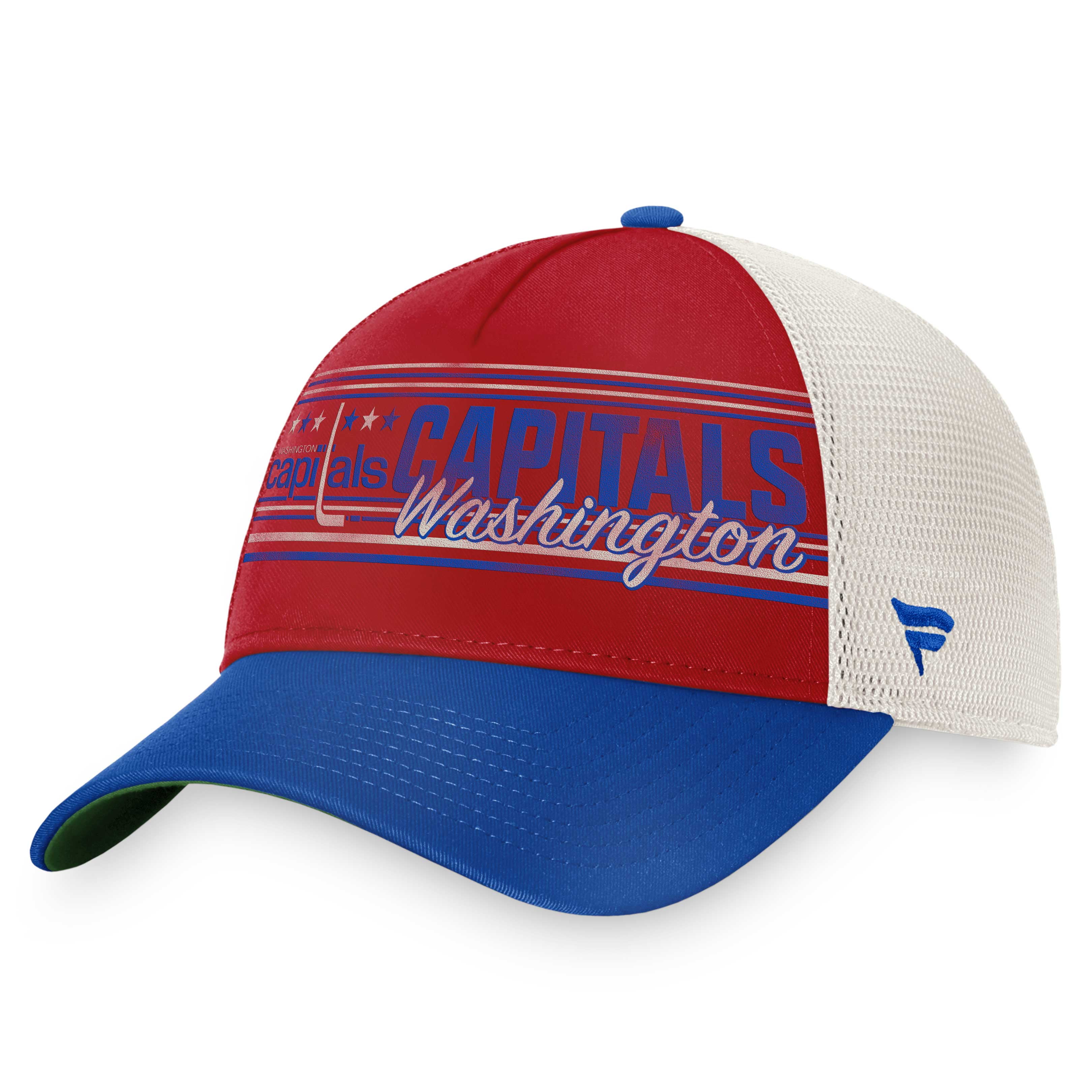 Men's Fanatics Red/Royal Washington Capitals True Classic Retro Trucker ...