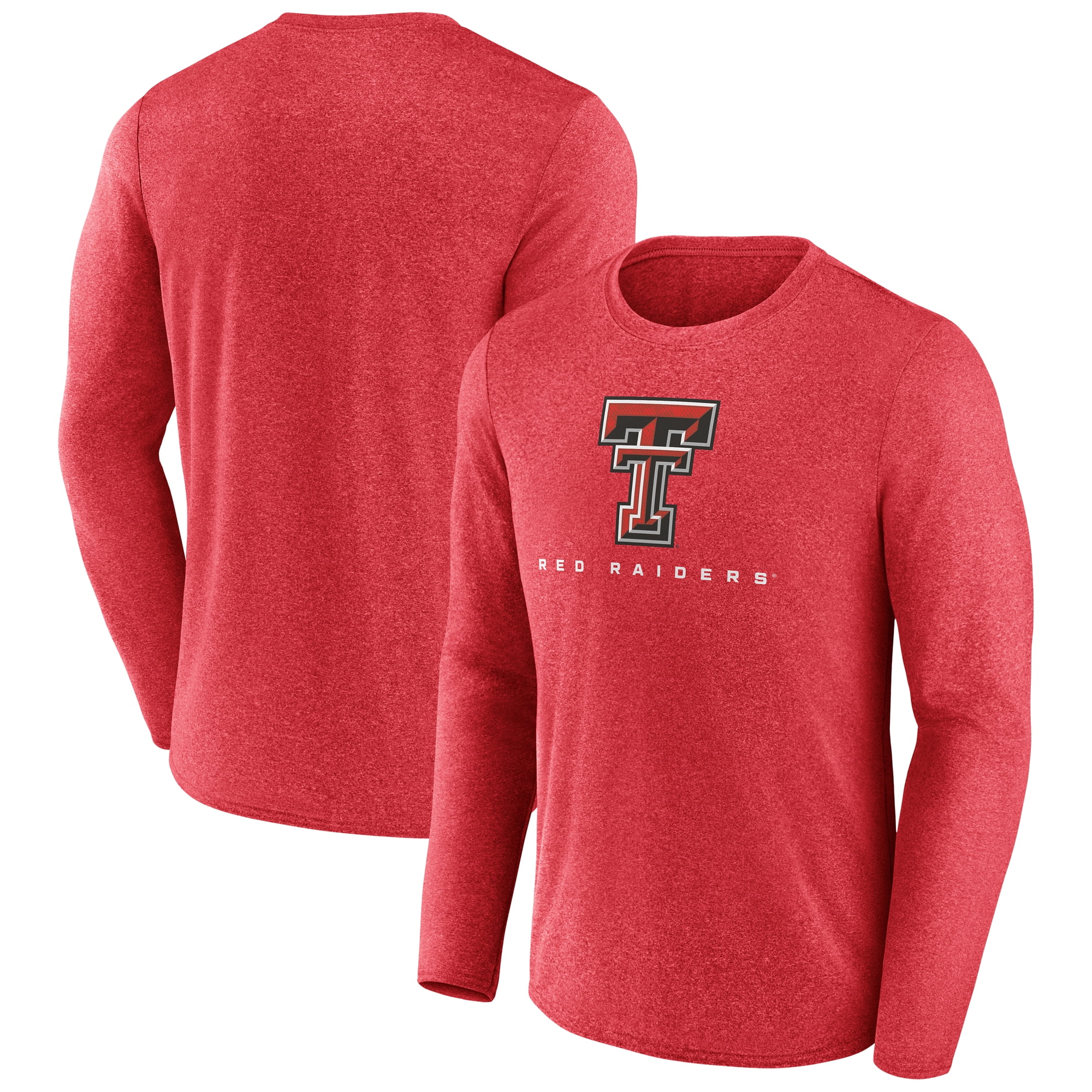 Men's Fanatics Red Texas Tech Red Raiders Defender Long Sleeve T-Shirt ...