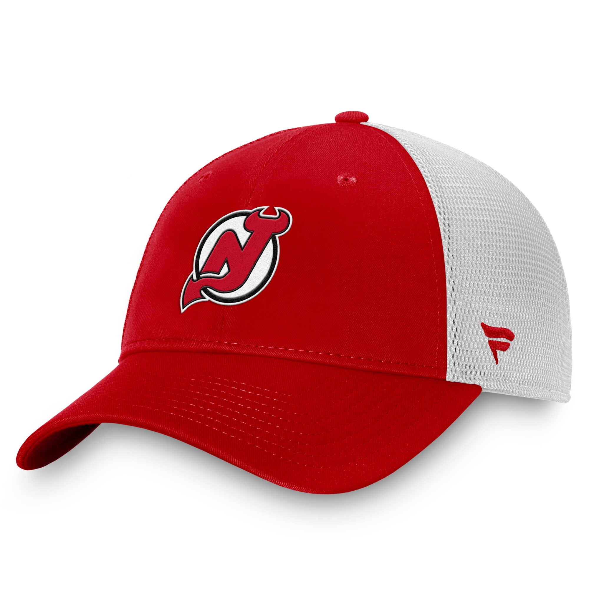 Men's Fanatics Red/White New Jersey Devils Core Primary Logo Trucker ...