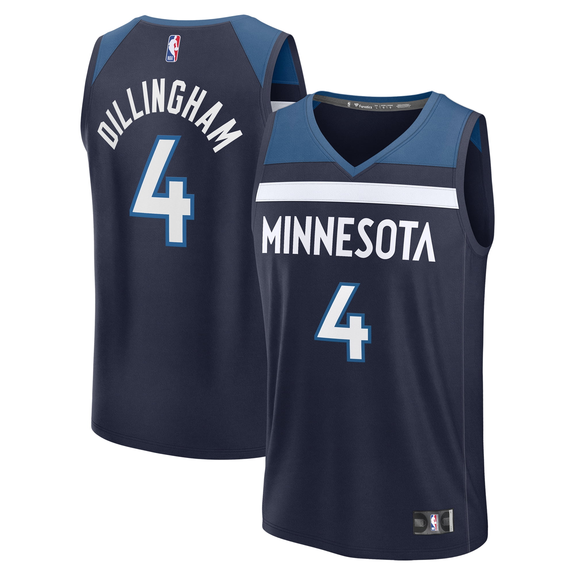 Men's Fanatics Rob Dillingham Navy Minnesota Timberwolves 2024 NBA Draft Fast Break Player ...