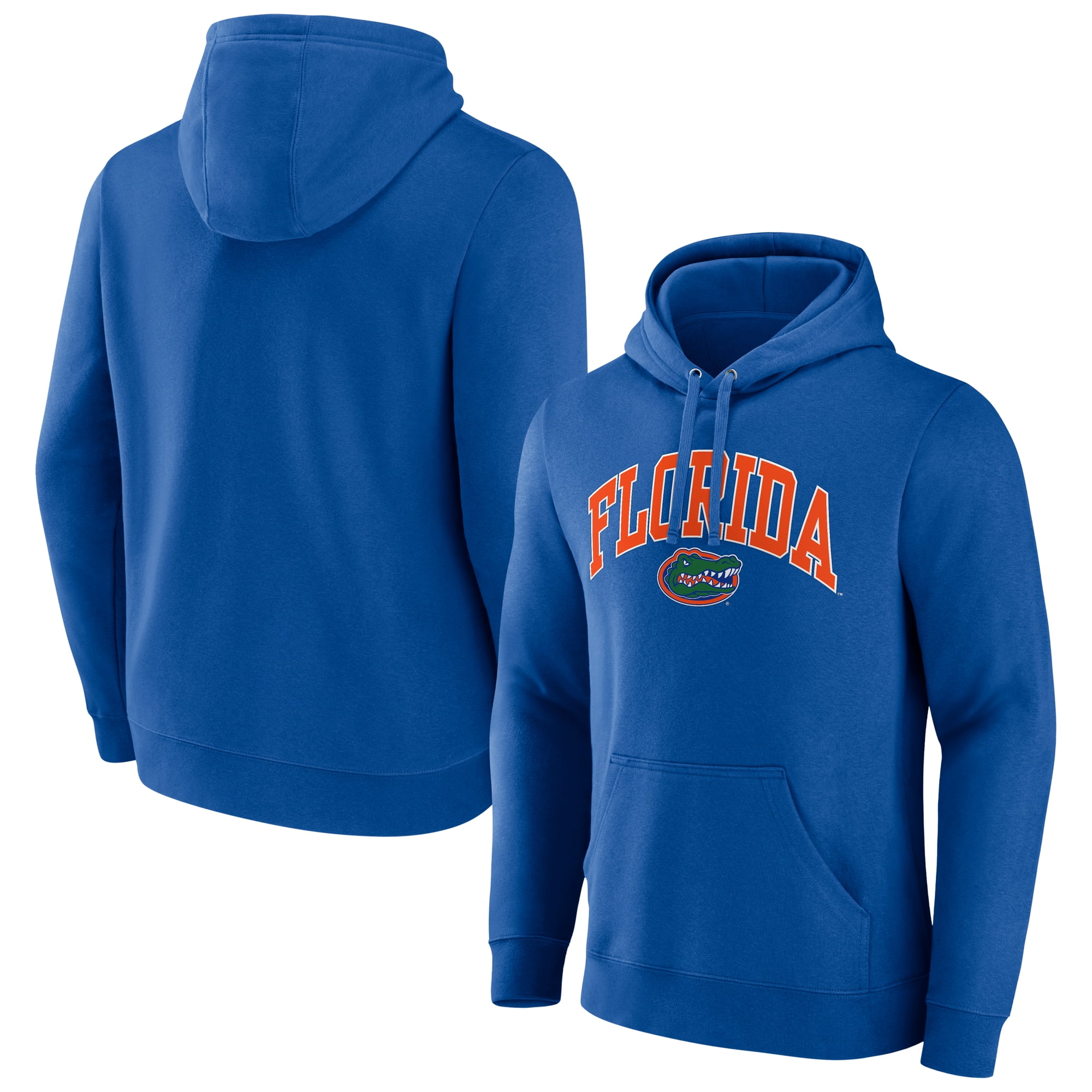 Men's Fanatics Royal Florida Gators Arched Logo Pullover Hoodie ...