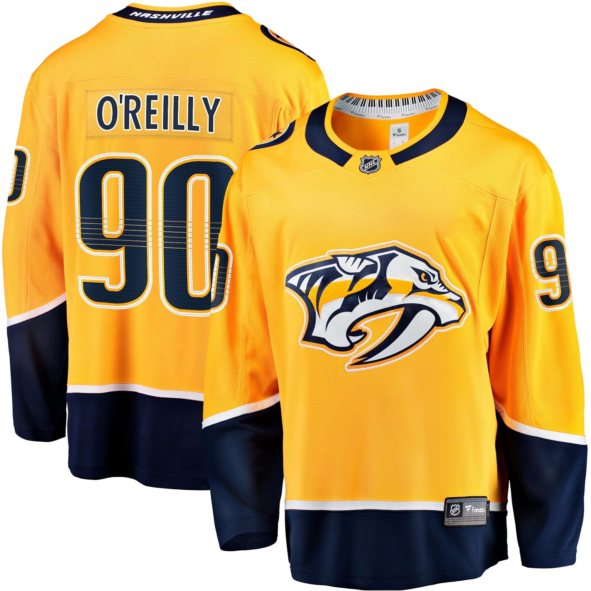 Men's Fanatics Ryan O'Reilly Gold Nashville Predators Home Breakaway ...