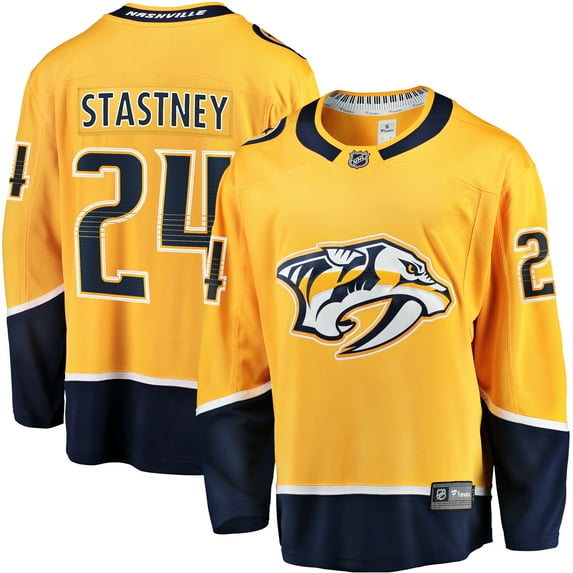 Men's Fanatics Spencer Stastney Gold Nashville Predators Premier ...