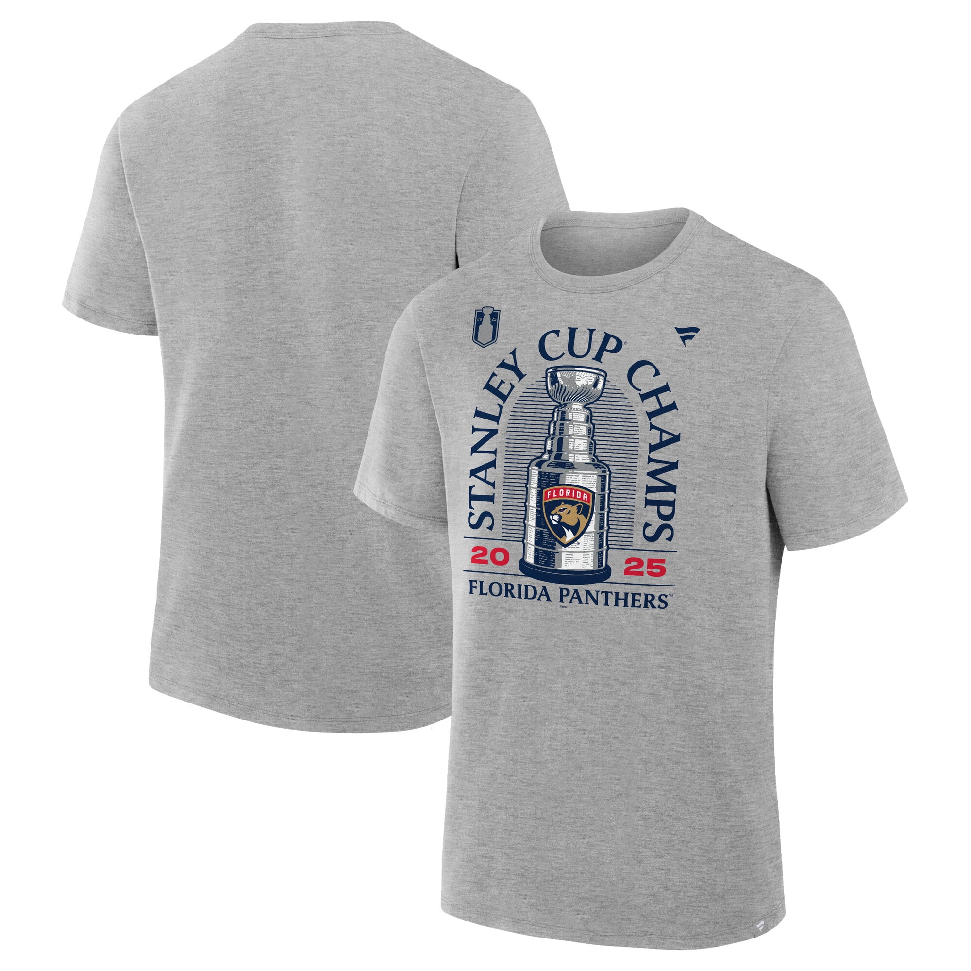 Men's Fanatics Heather Gray Florida Panthers 2025 Stanley Cup Champions ...