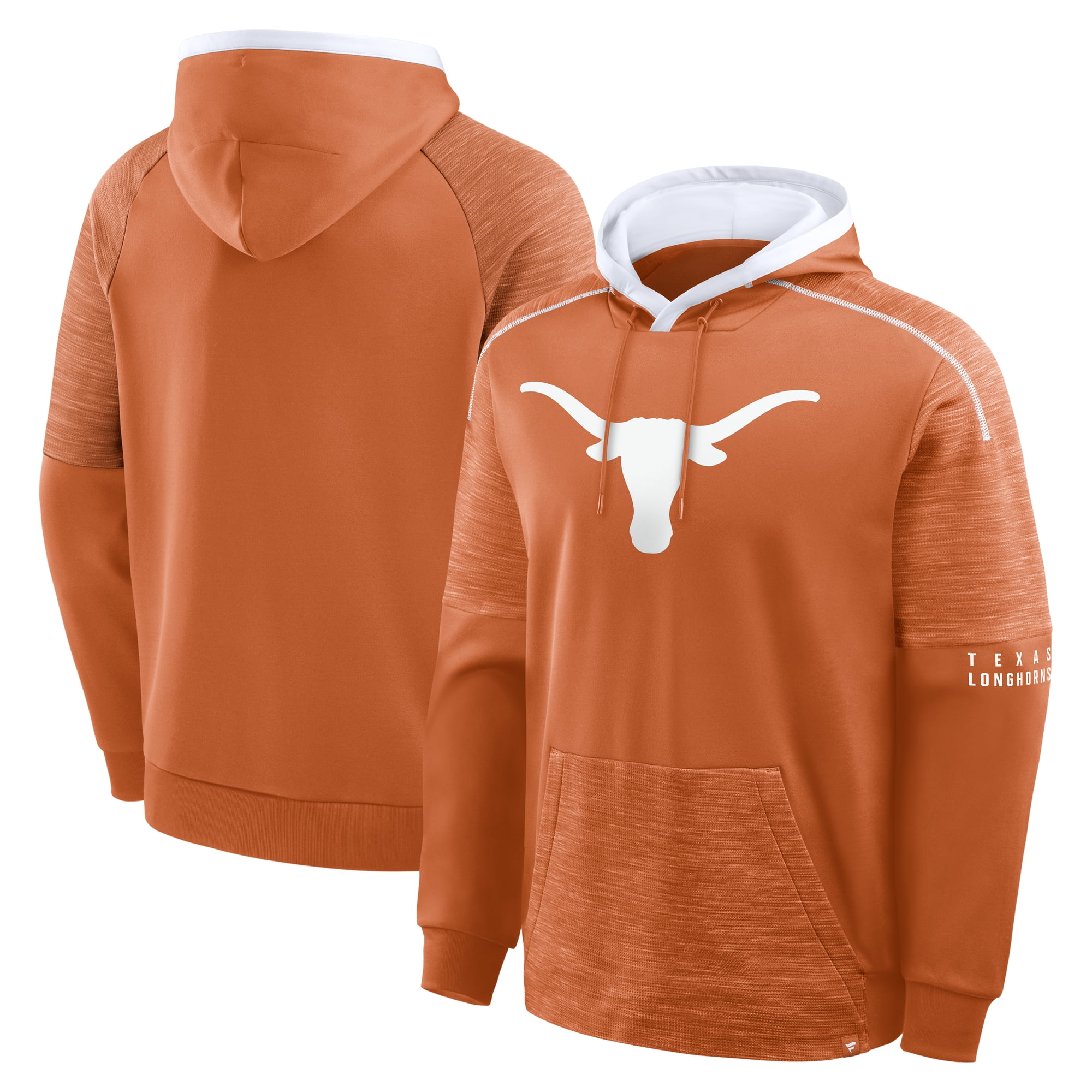 Men's Fanatics Texas Orange Texas Longhorns Quad Defender-Pullover ...