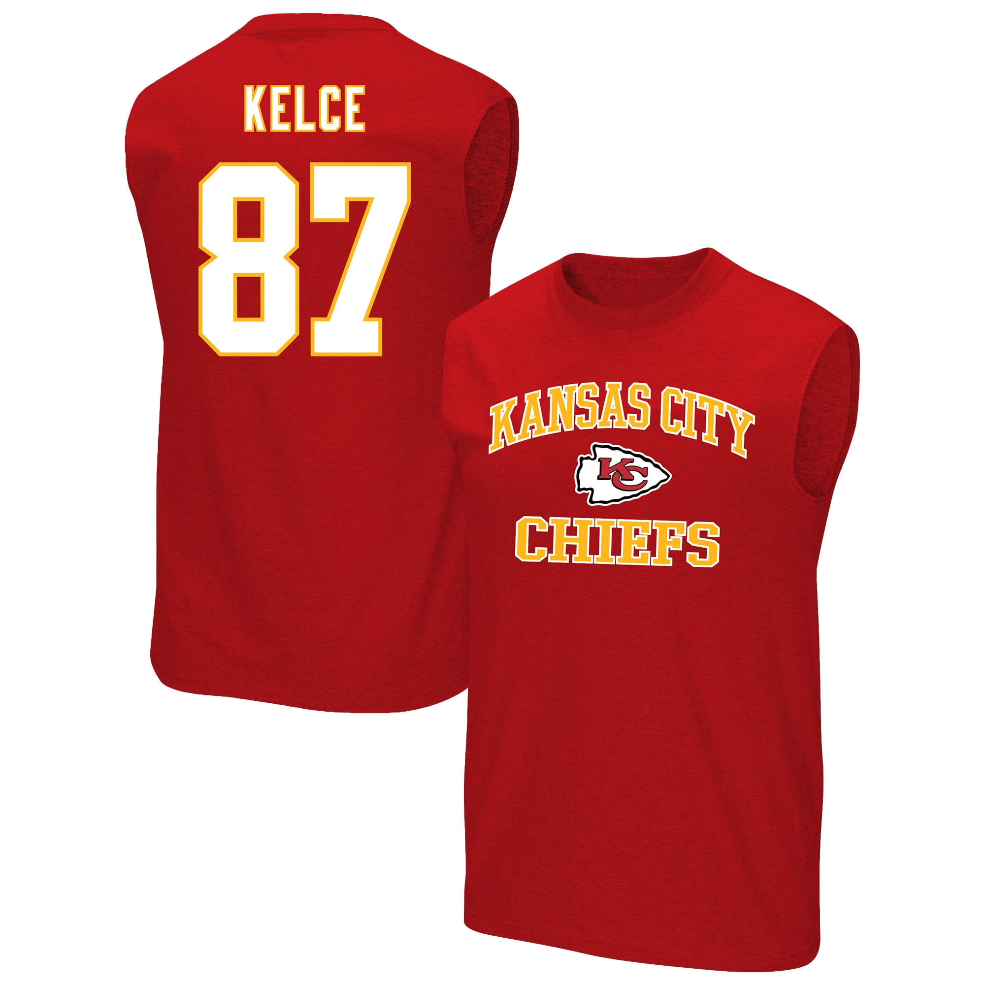Men's-Fanatics Travis Kelce Red Kansas City Chiefs Big & Tall Player ...