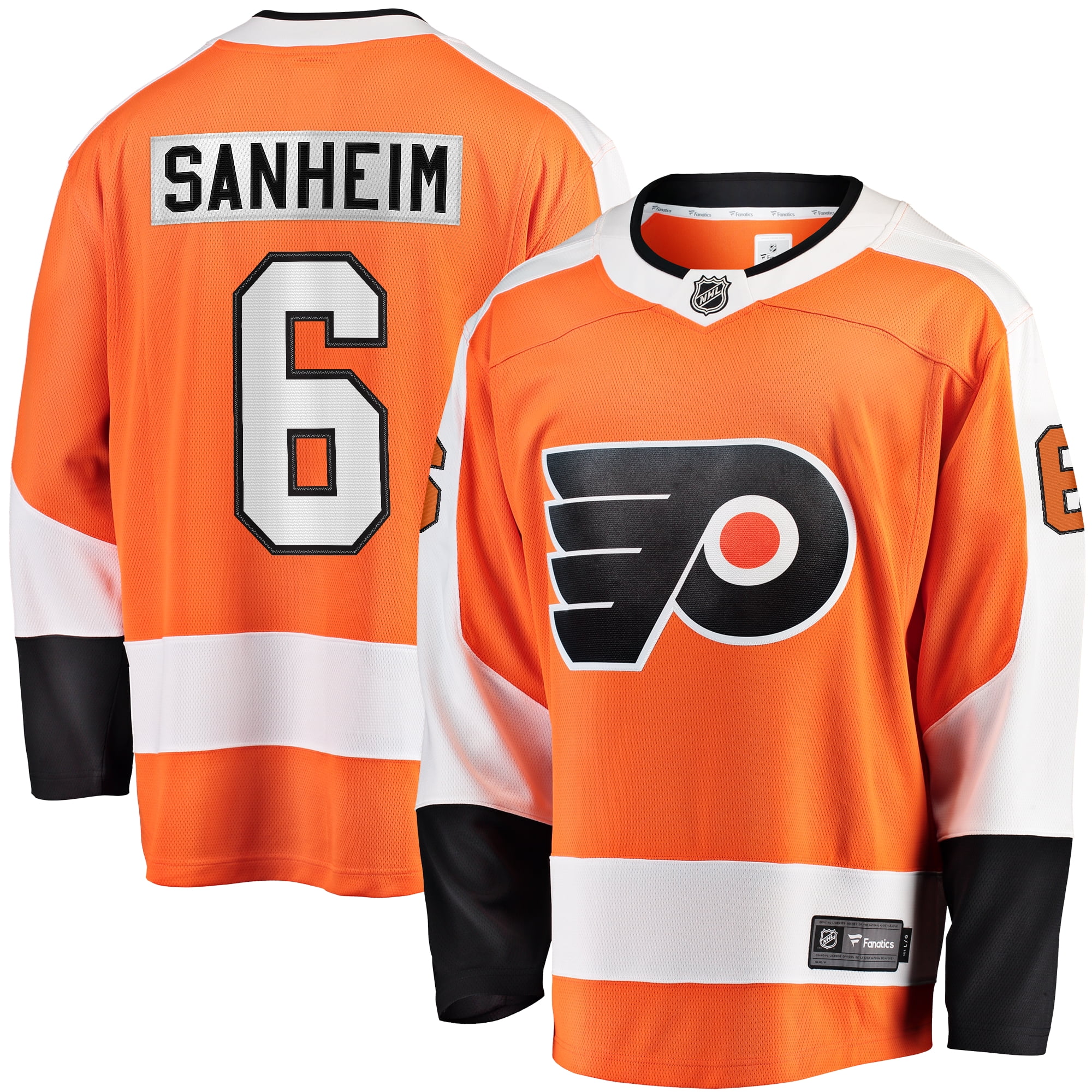 Men's Fanatics Travis Sanheim Orange Philadelphia Flyers Breakaway ...