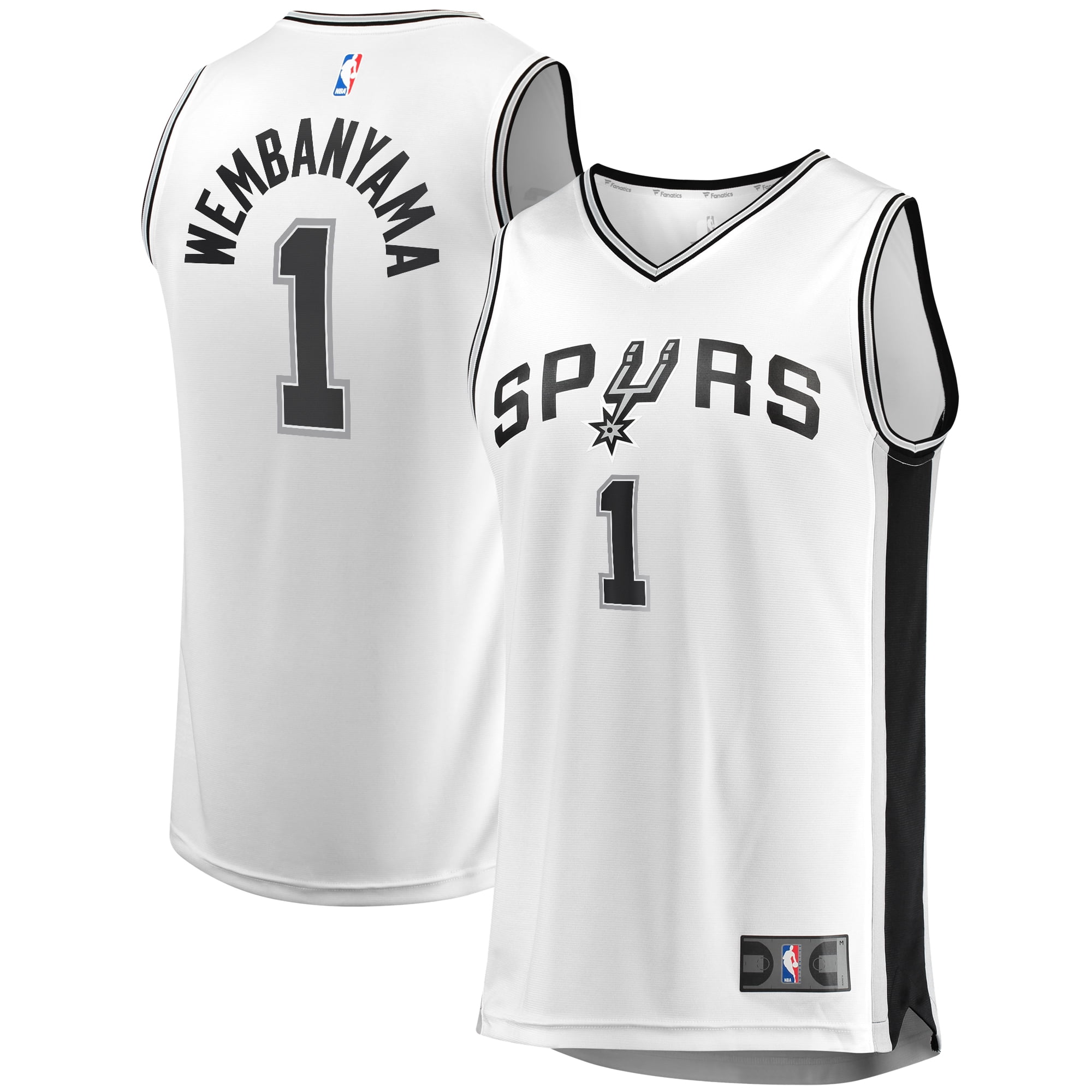 Men's Fanatics Victor Wembanyama White San Antonio Spurs Fast Break ...