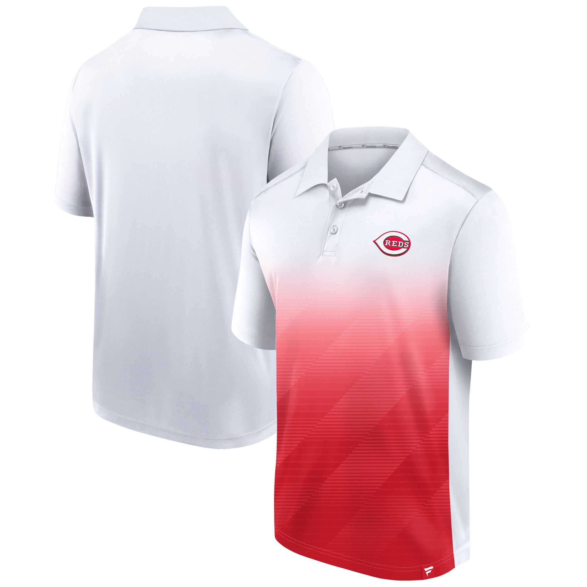 Men's Fanatics White Cincinnati Reds Iconic Parameter Sublimated Polo ...