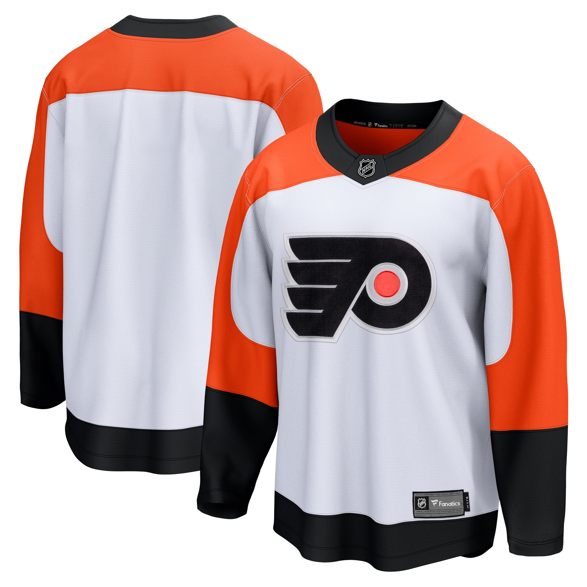 Men's Fanatics White Philadelphia Flyers Away Breakaway Jersey ...