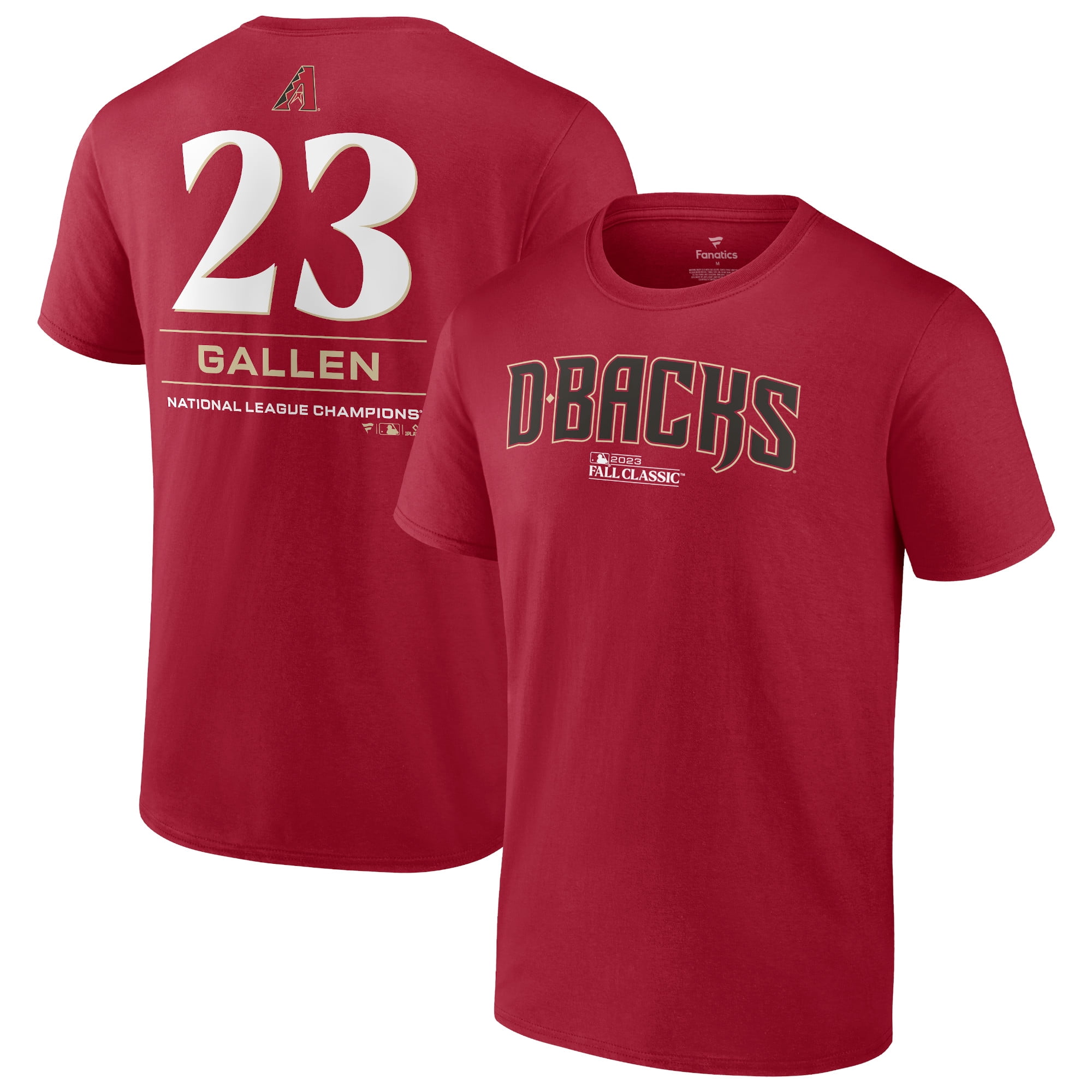 Men's Fanatics Zac Gallen Red Arizona Diamondbacks 2023 World Series ...
