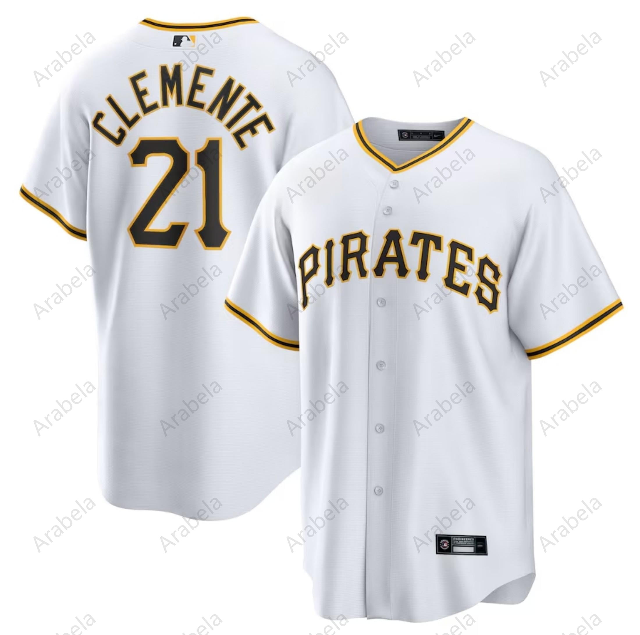 Men's Fans_Pittsburgh_Pirates #21 Roberto Clemente short sleeve Pl_ay ...