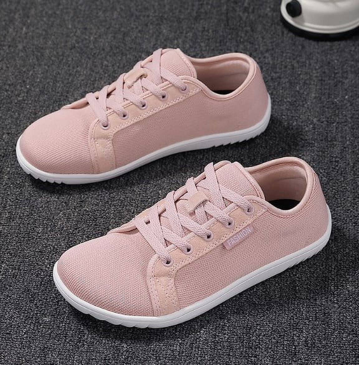 Men's Fashion Barefoot Sneakers Extra Wide Toe Box Low Drop Sole W81 ...