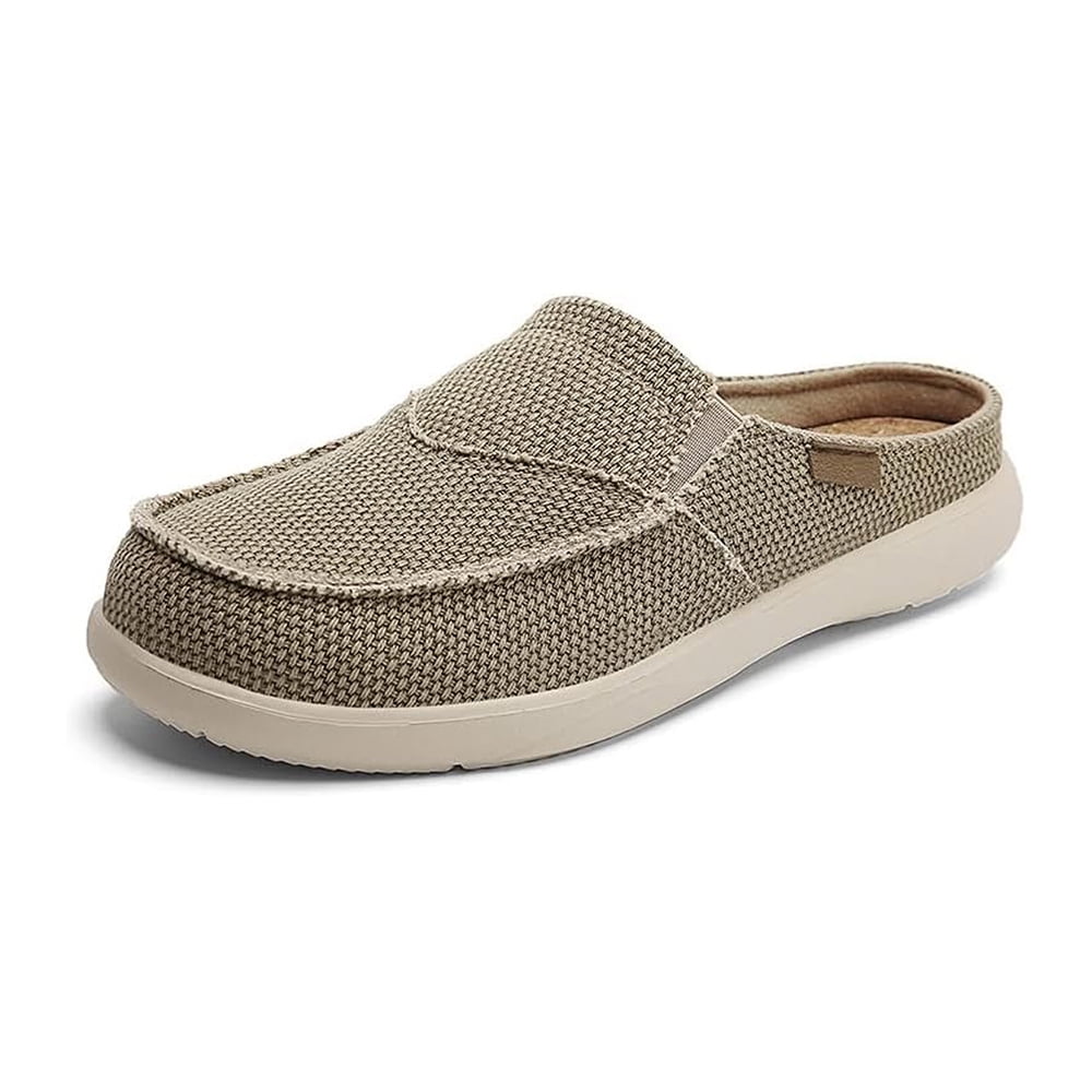 Men's Fashion Canvas Breathable Casual Mules Comfortable Slip On Soft ...