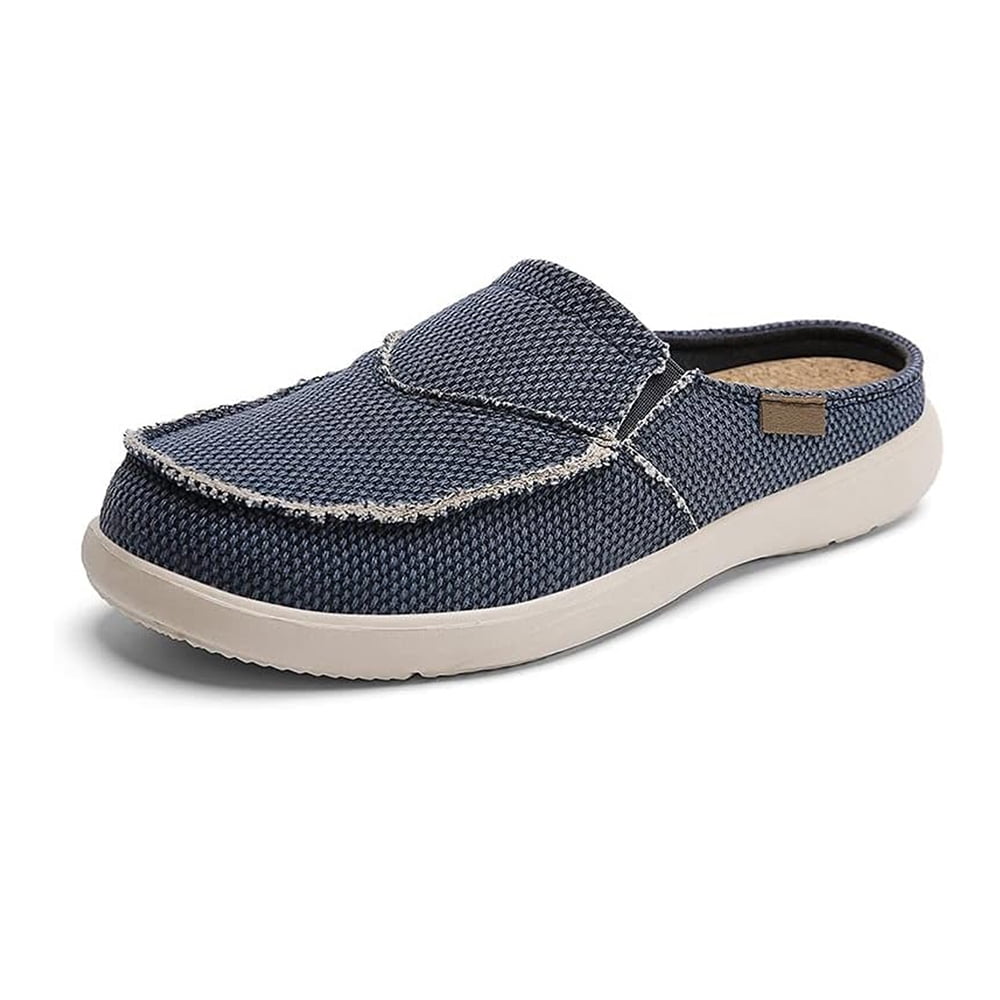 Men's Fashion Canvas Breathable Casual Mules Comfortable Slip On Soft ...