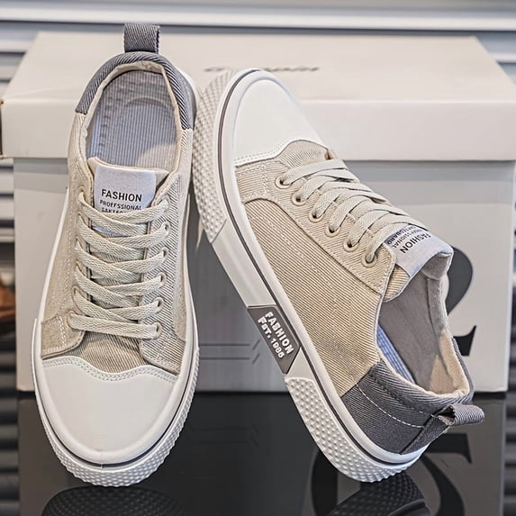 Men's Fashion Canvas Skate Shoes 2026, Lightweight Comfortable Casual ...