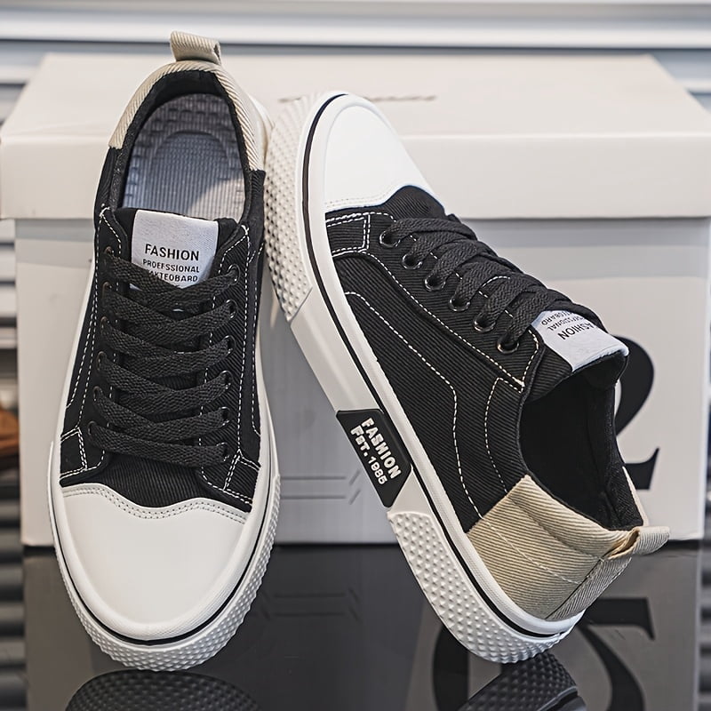 Men's Fashion Canvas Skate Shoes 2026, Lightweight Comfortable Casual ...