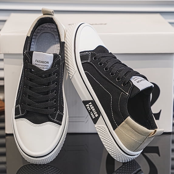Men's Fashion Canvas Skate Shoes 2026, Lightweight Comfortable Casual ...