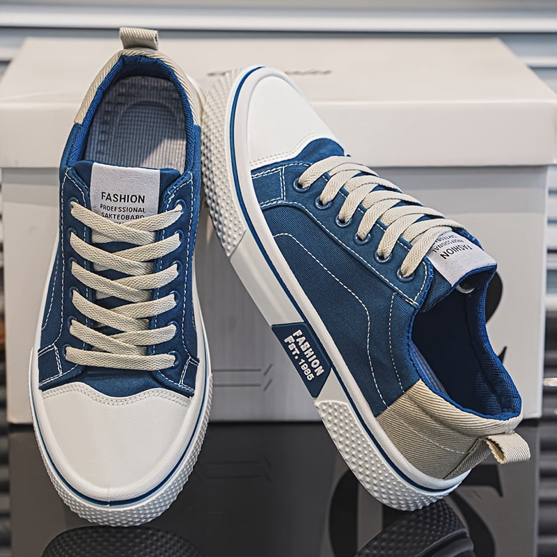 Men's Fashion Canvas Skate Shoes 2026, Lightweight Comfortable Casual ...