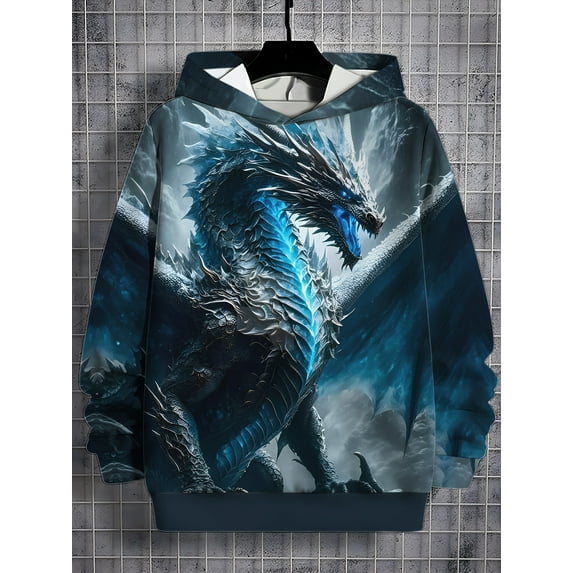 Men's Fashion Hooded Sweatshirt Casual Fashion Versatile Domineering ...