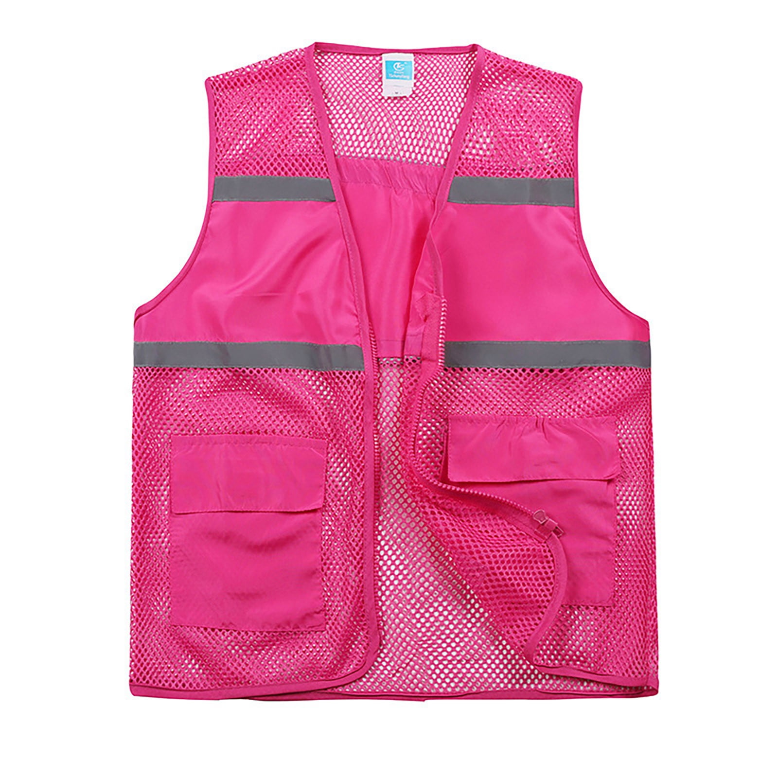 Men's Fashion Solid - Color Reflective Mesh Vest, Suitable for Cold ...
